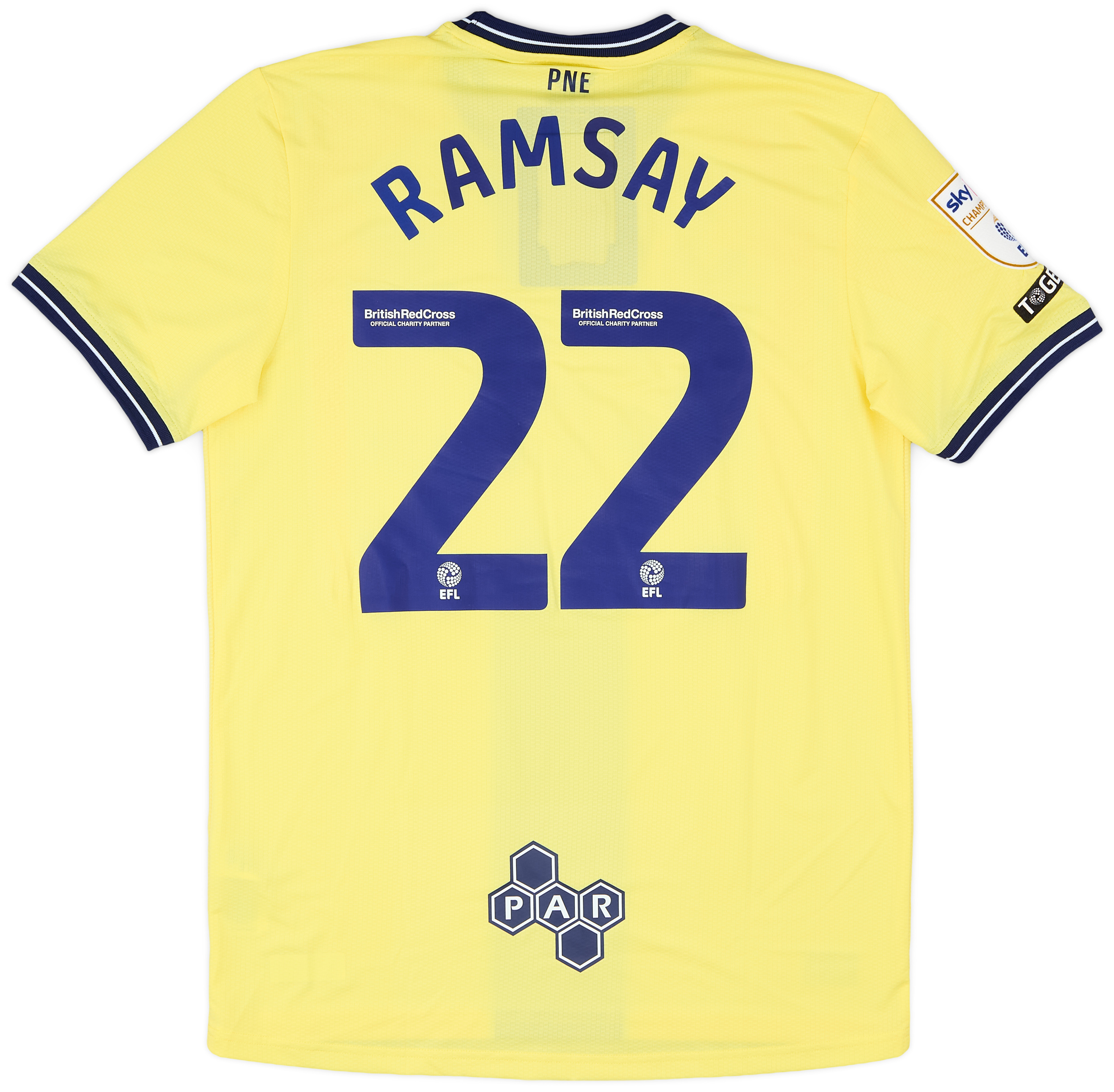 2023-24 Preston North End Match Issue Third Shirt Ramsay #22