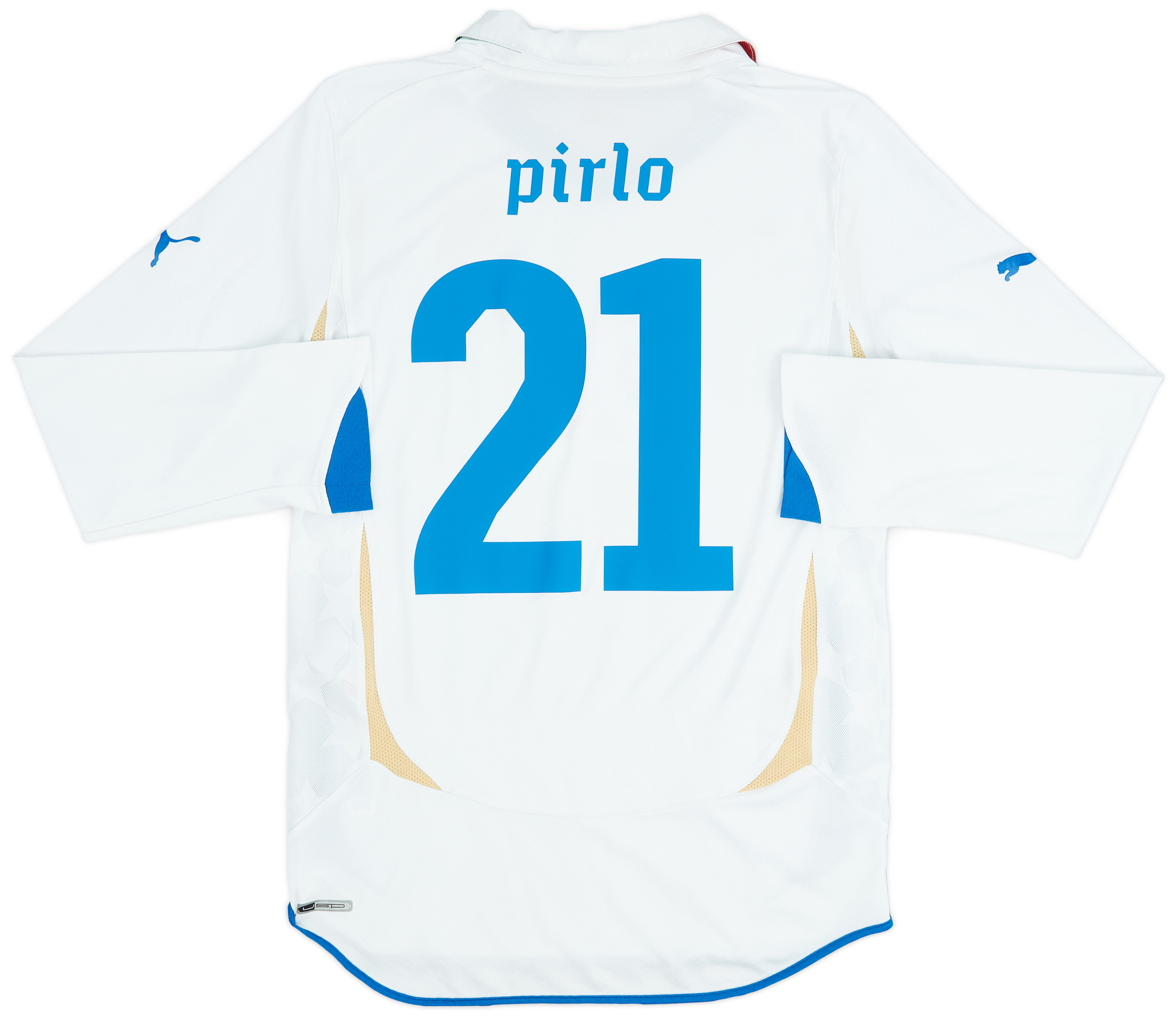 2010-12 Italy Authentic Away Shirt Pirlo #21 - 8/10 - (XL)