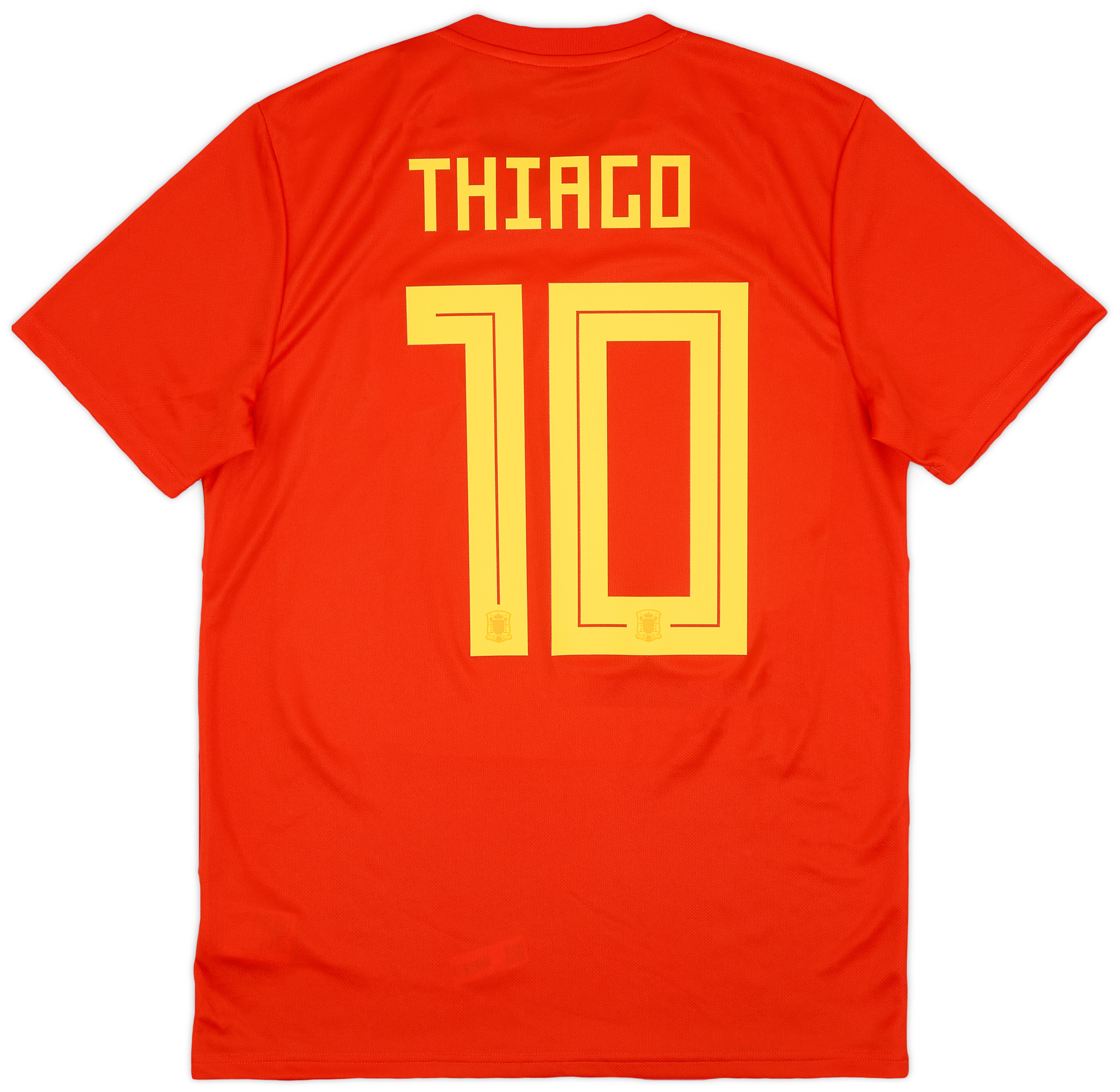 2018-19 Spain Home Shirt Thiago #10 - 9/10 - (M)