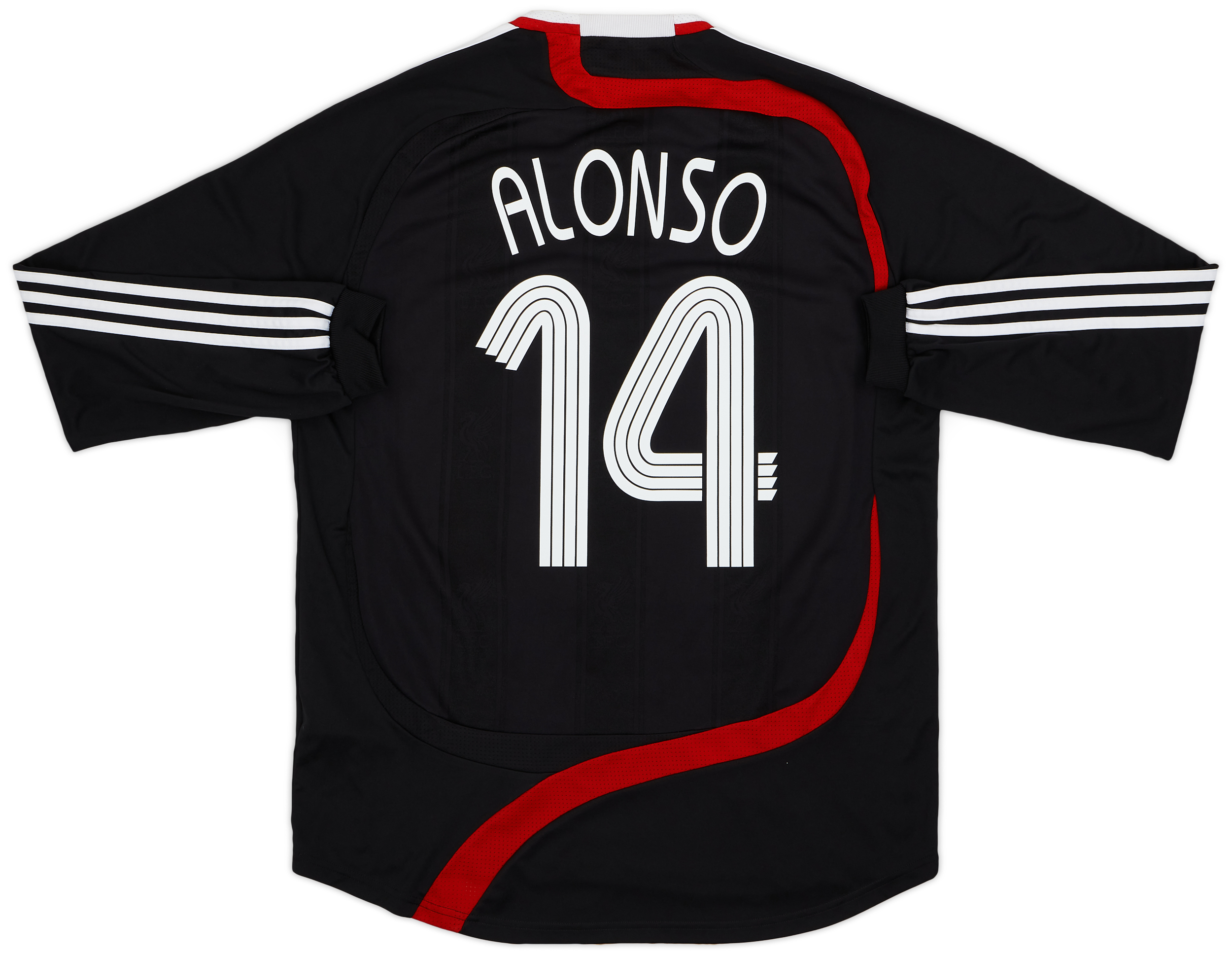2007-08 Liverpool Third L/S Shirt Alonso #14 - 8/10 - (L)
