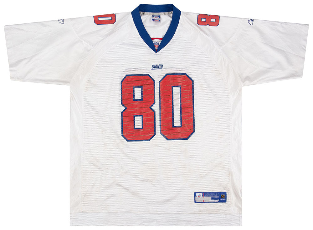 2004 New York Giants Shockey #80 Reebok On Field Jersey (Away) XXL