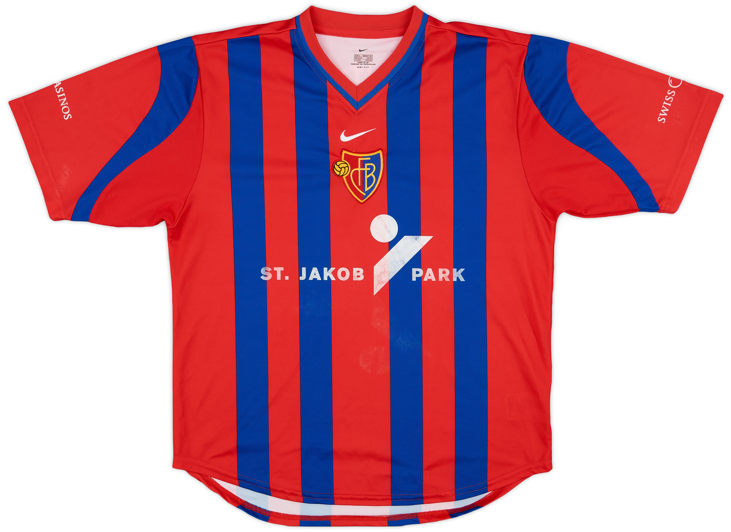 2000-02 FC Basel Home Shirt - 5/10 - (L)