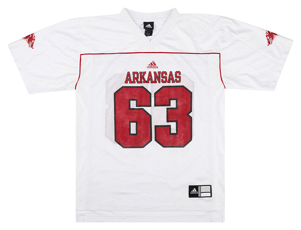 2009 Arkansas Razorbacks Pearce #63 adidas Jersey (Away) M