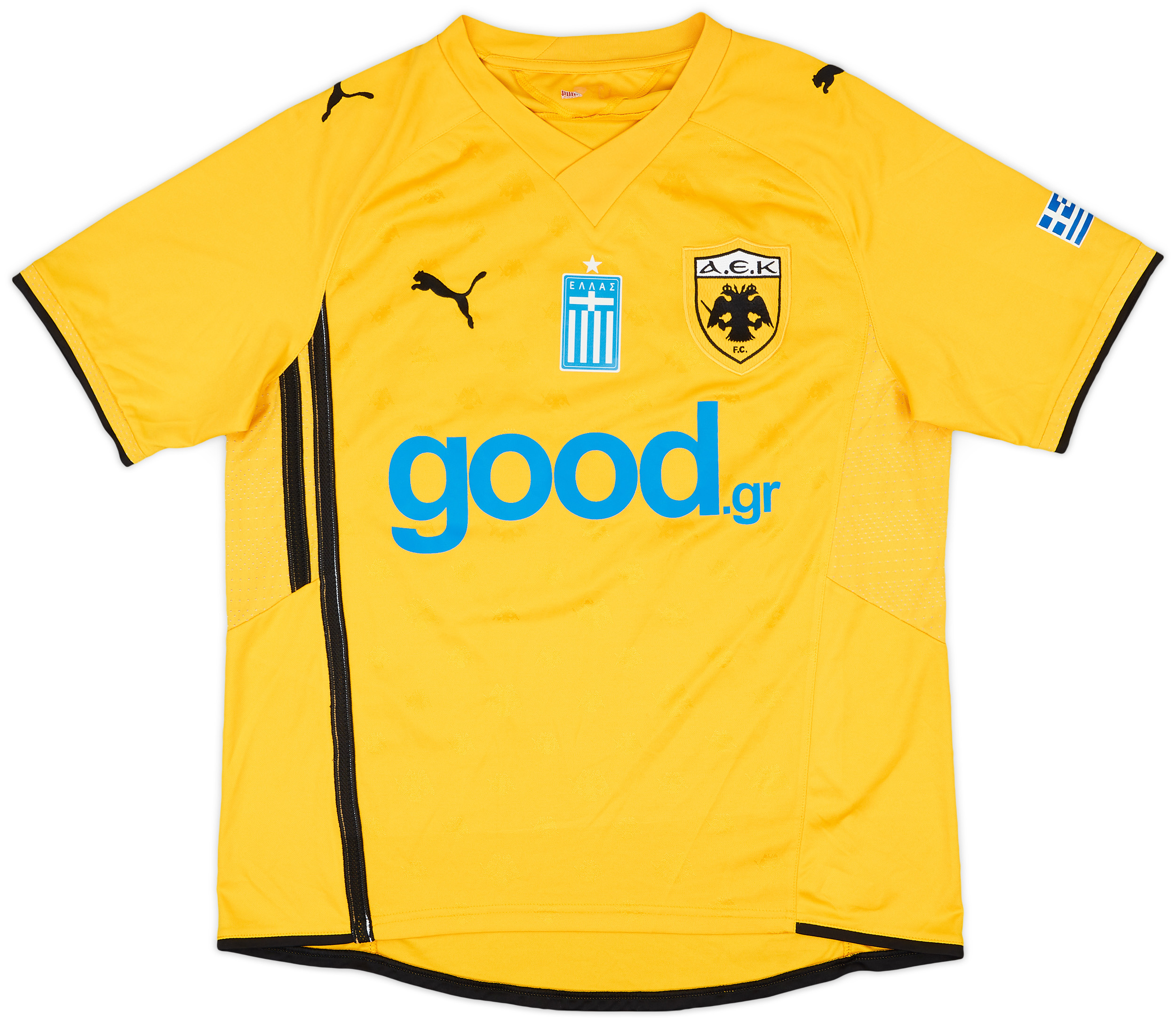 2010-11 AEK Athens Match Issue Home Shirt #22