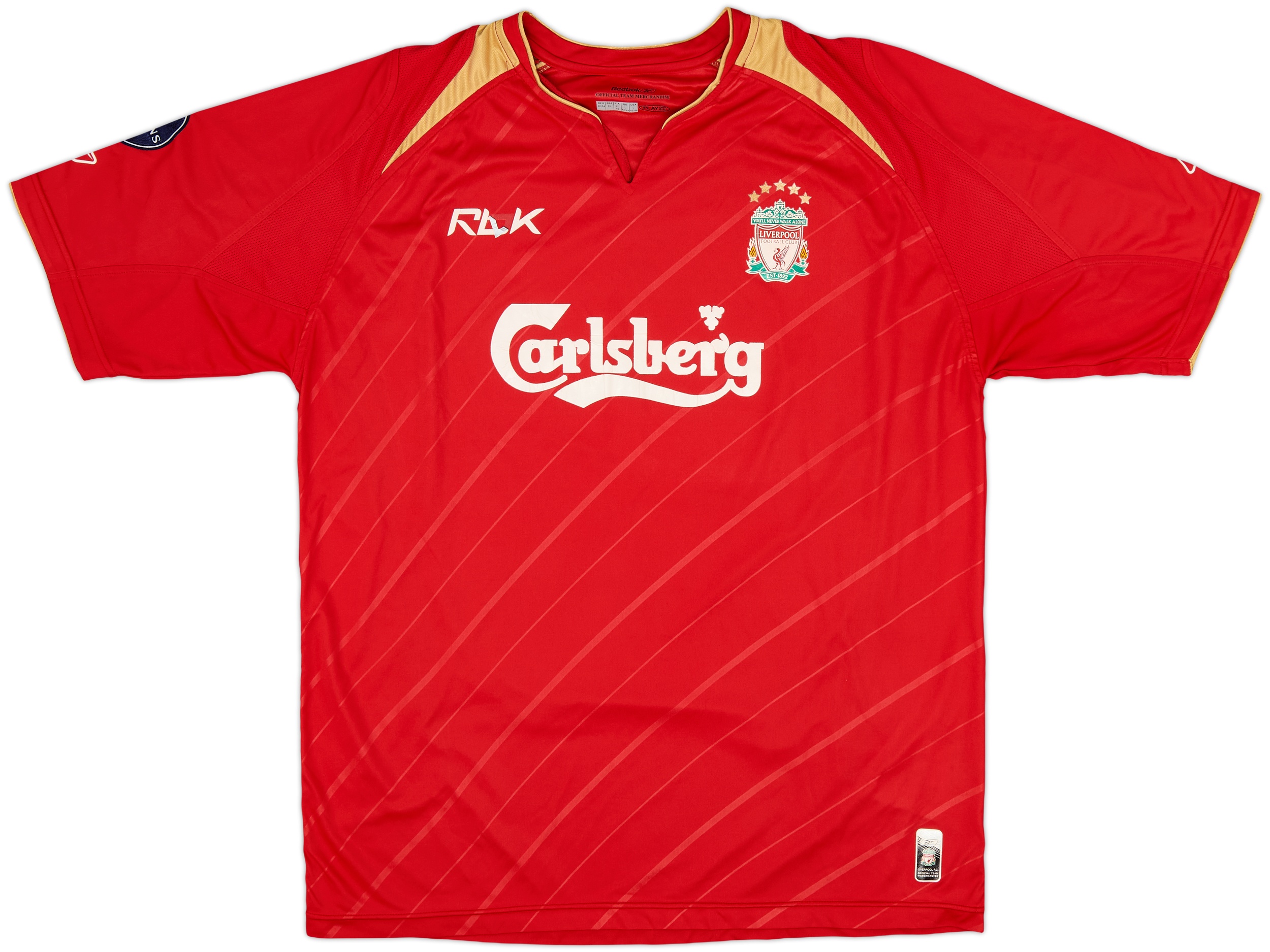 2005-06 Liverpool CL Home Shirt - 4/10 - (L)