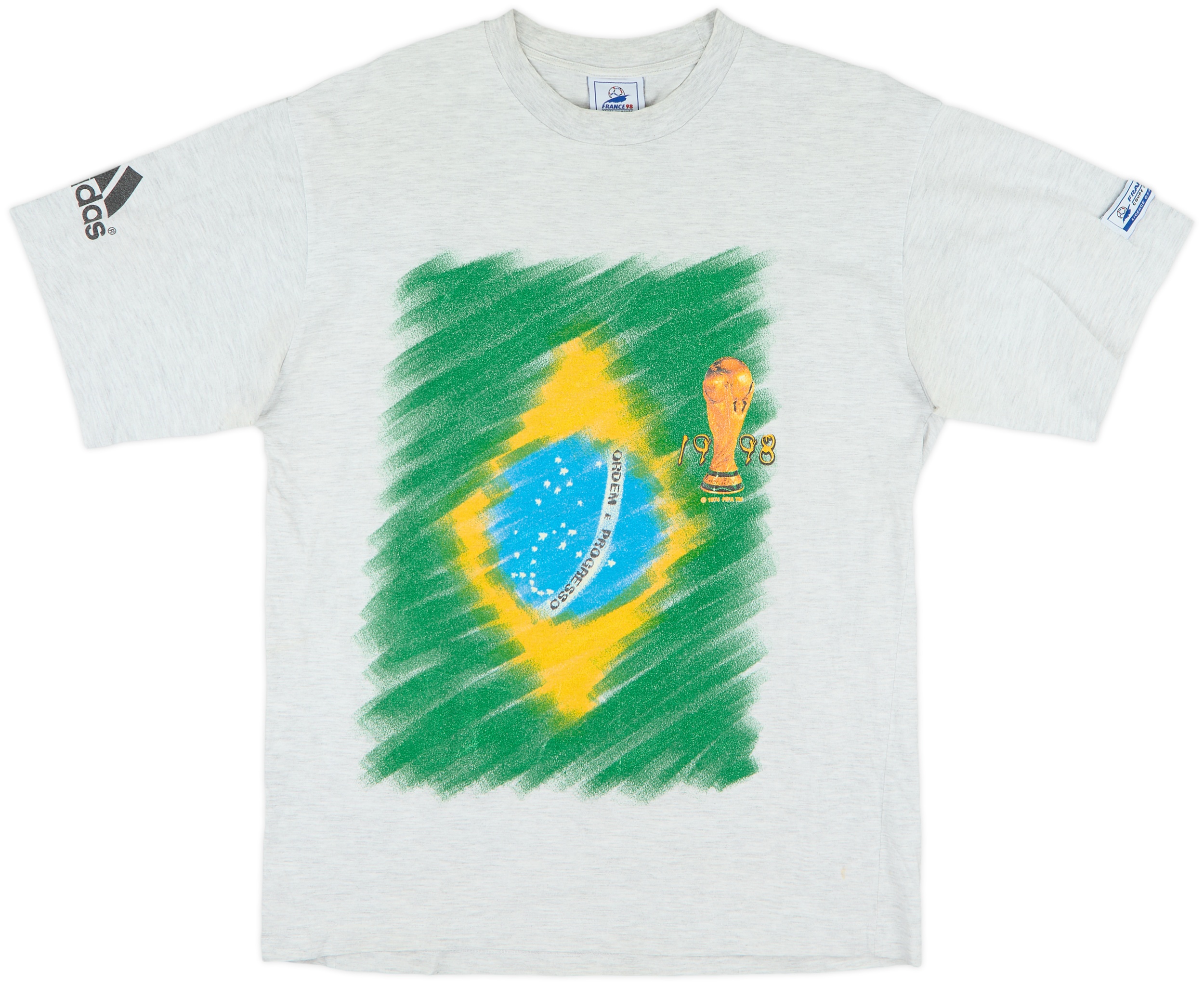 1998 Brazil 'France 98' Graphic Tee - 9/10 - (M)