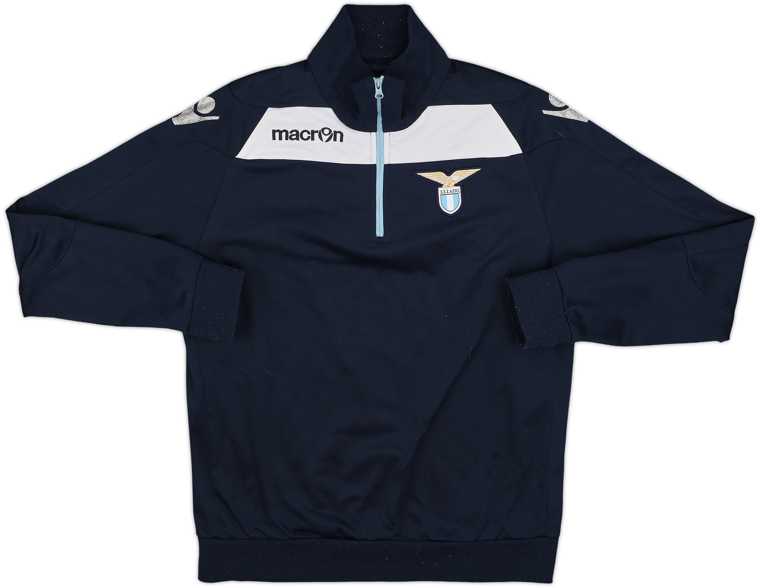 2014-15 Lazio Macron 1/4 Zip Drill Top - 5/10 - (L)