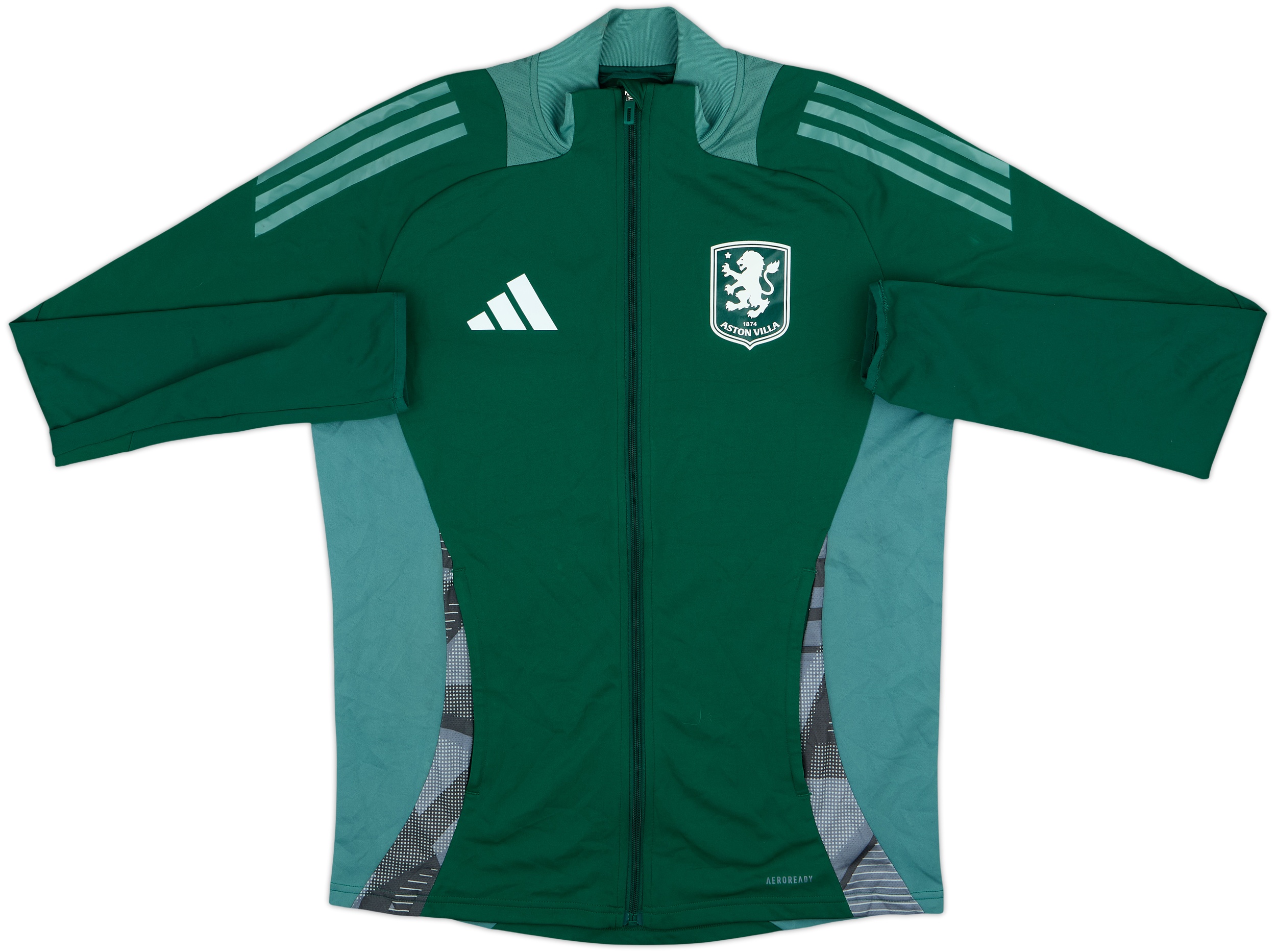 2024-25 Aston Villa adidas Track Jacket - 8/10 - (M)
