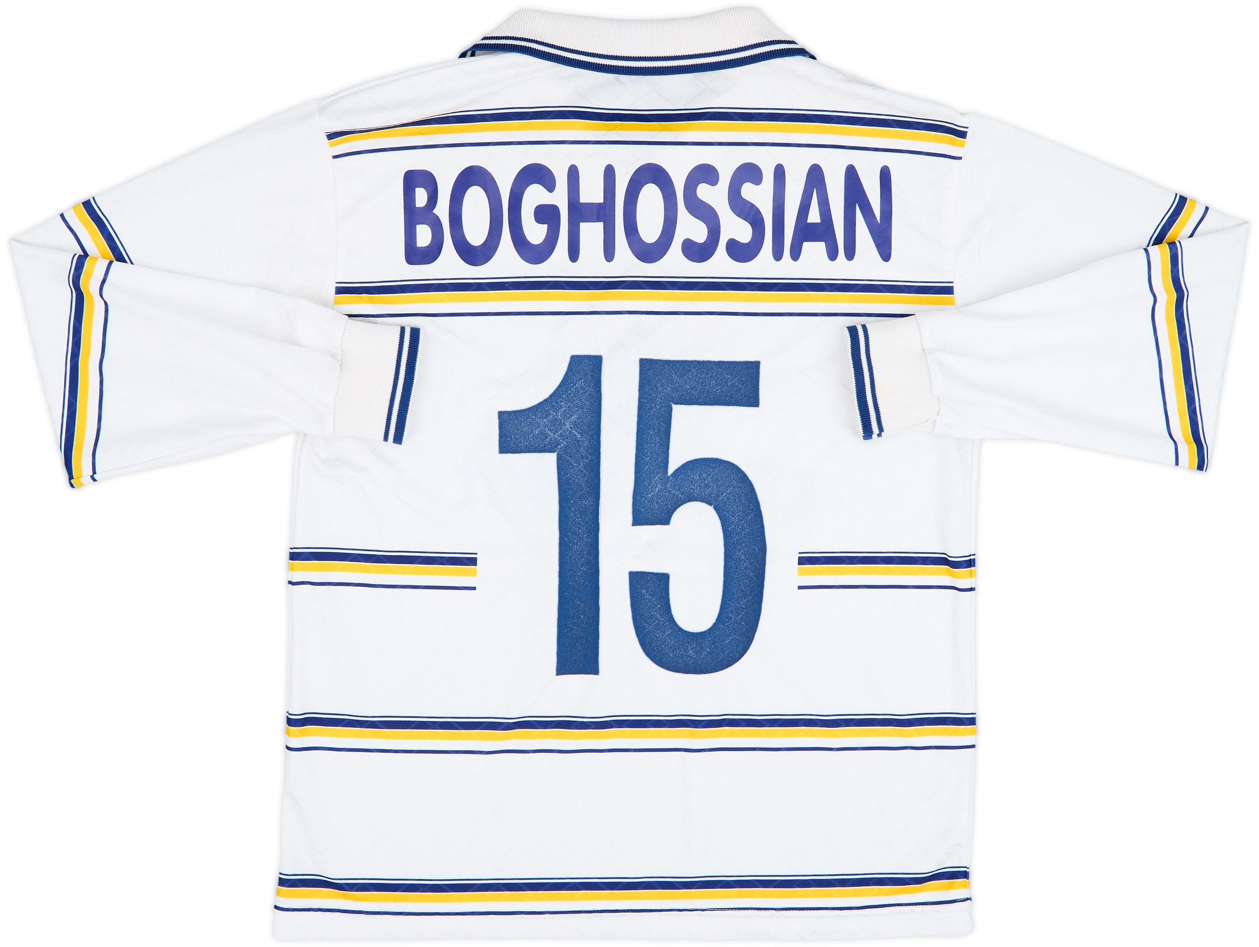 1998-99 Parma Away L/S Shirt Boghossian #15 - 8/10 - (L)