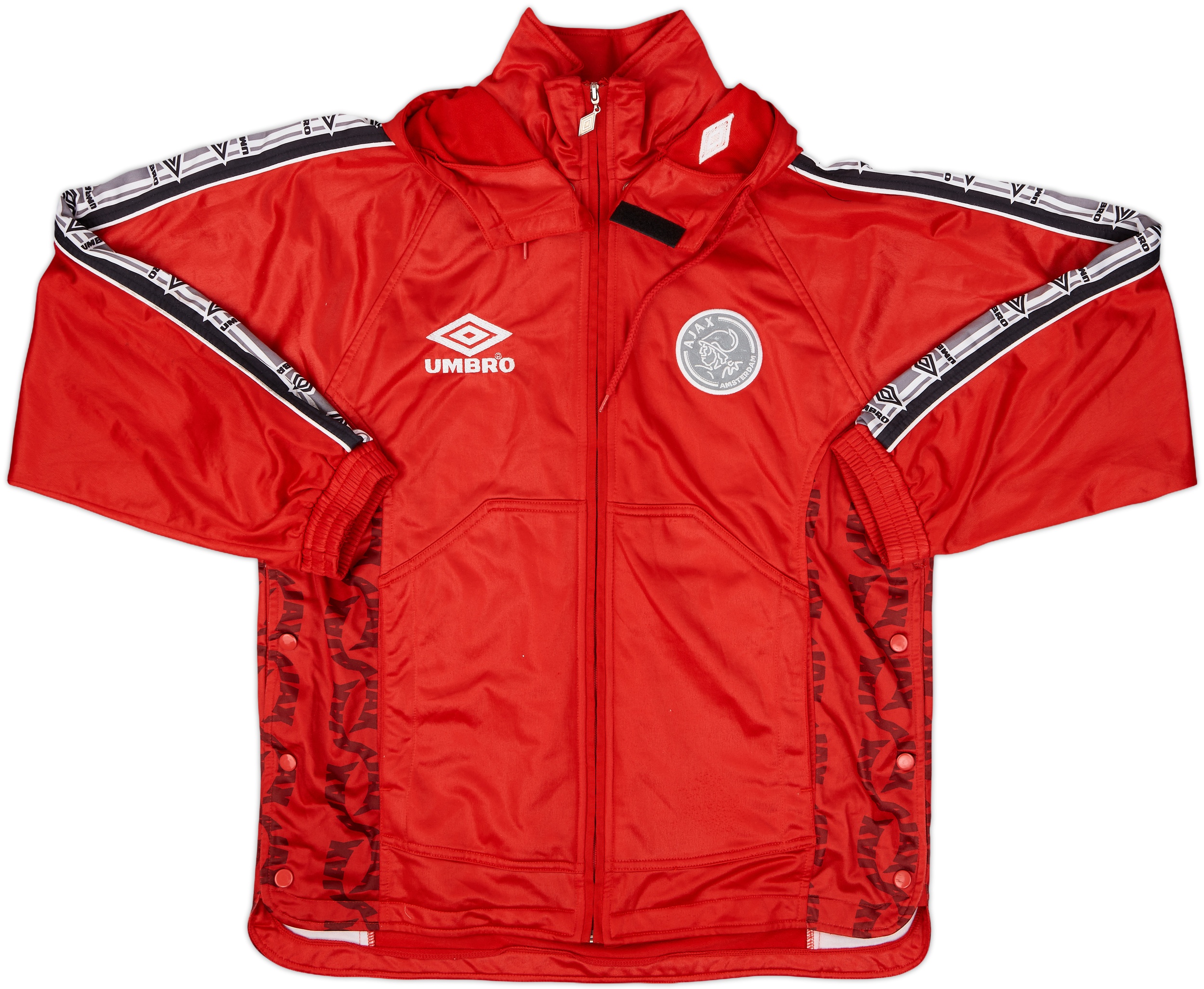 1997-98 Ajax Umbro Hooded Track Jacket - 8/10 - (S) 1997-98 Ajax Umbro Hooded Track Jacket - 8/10 - (S)