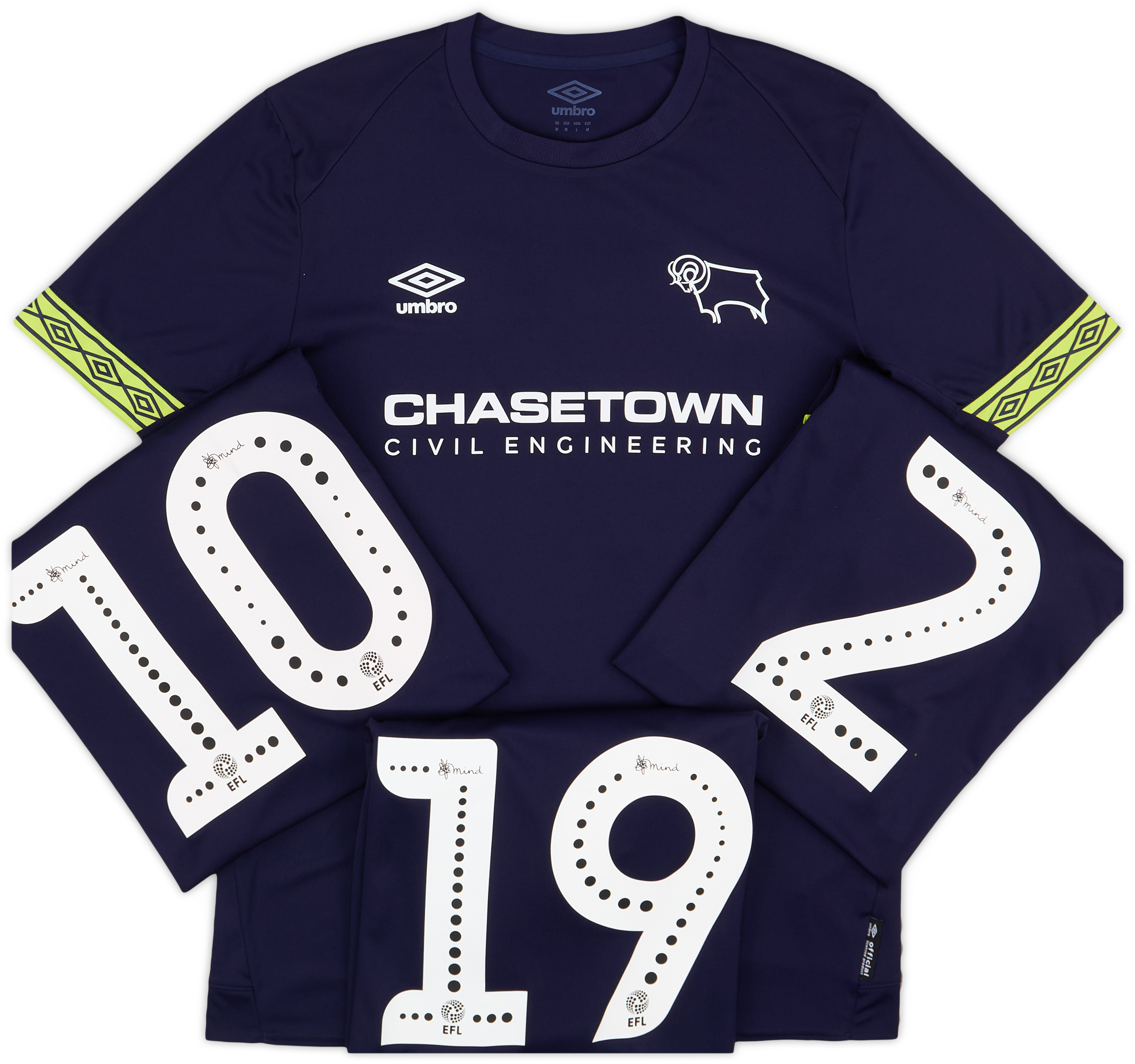 2018-19 Derby County Away Shirt # - 9/10 - (M)