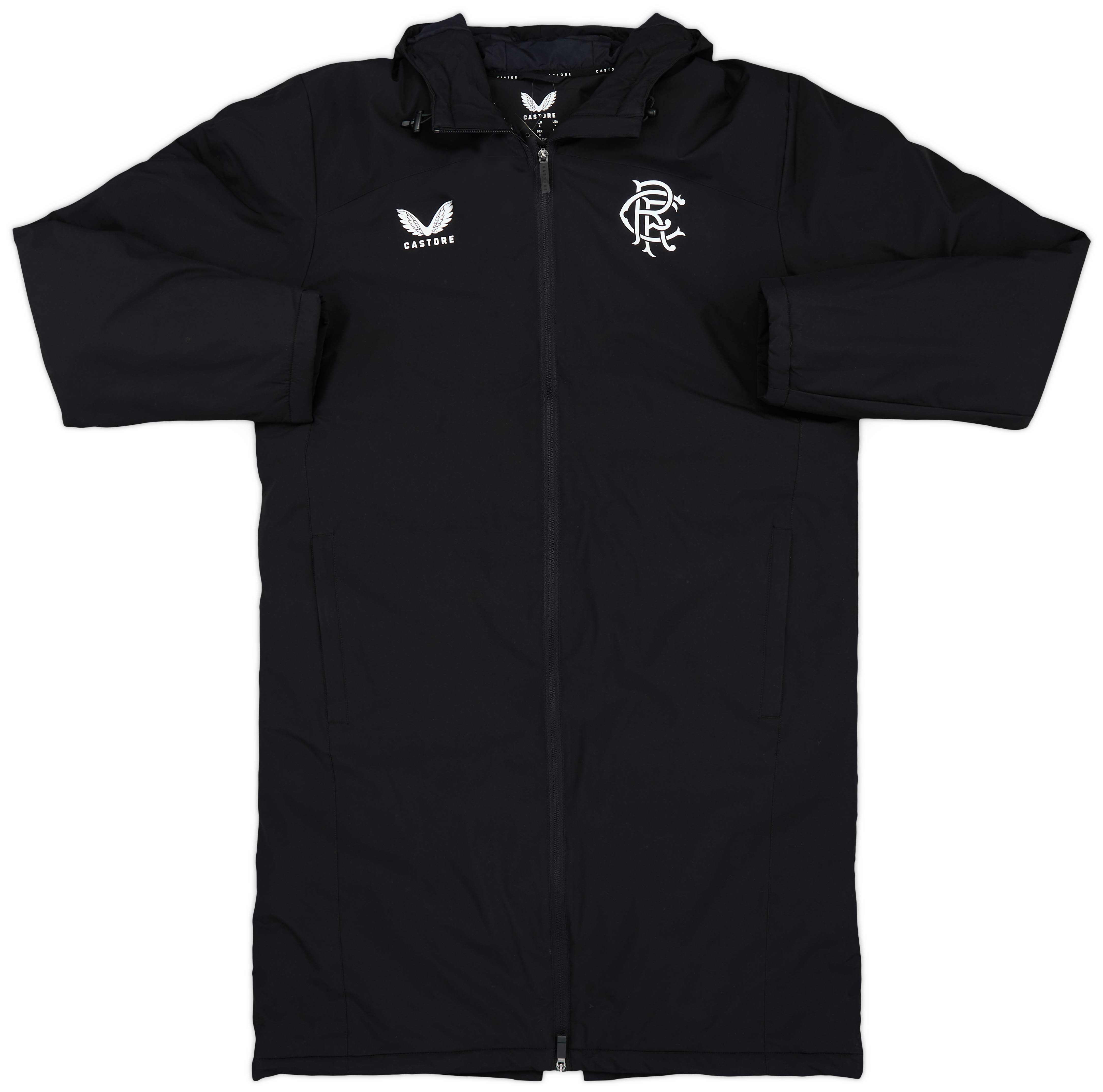 2023-24 Rangers Castore Long Bench Jacket - 9/10