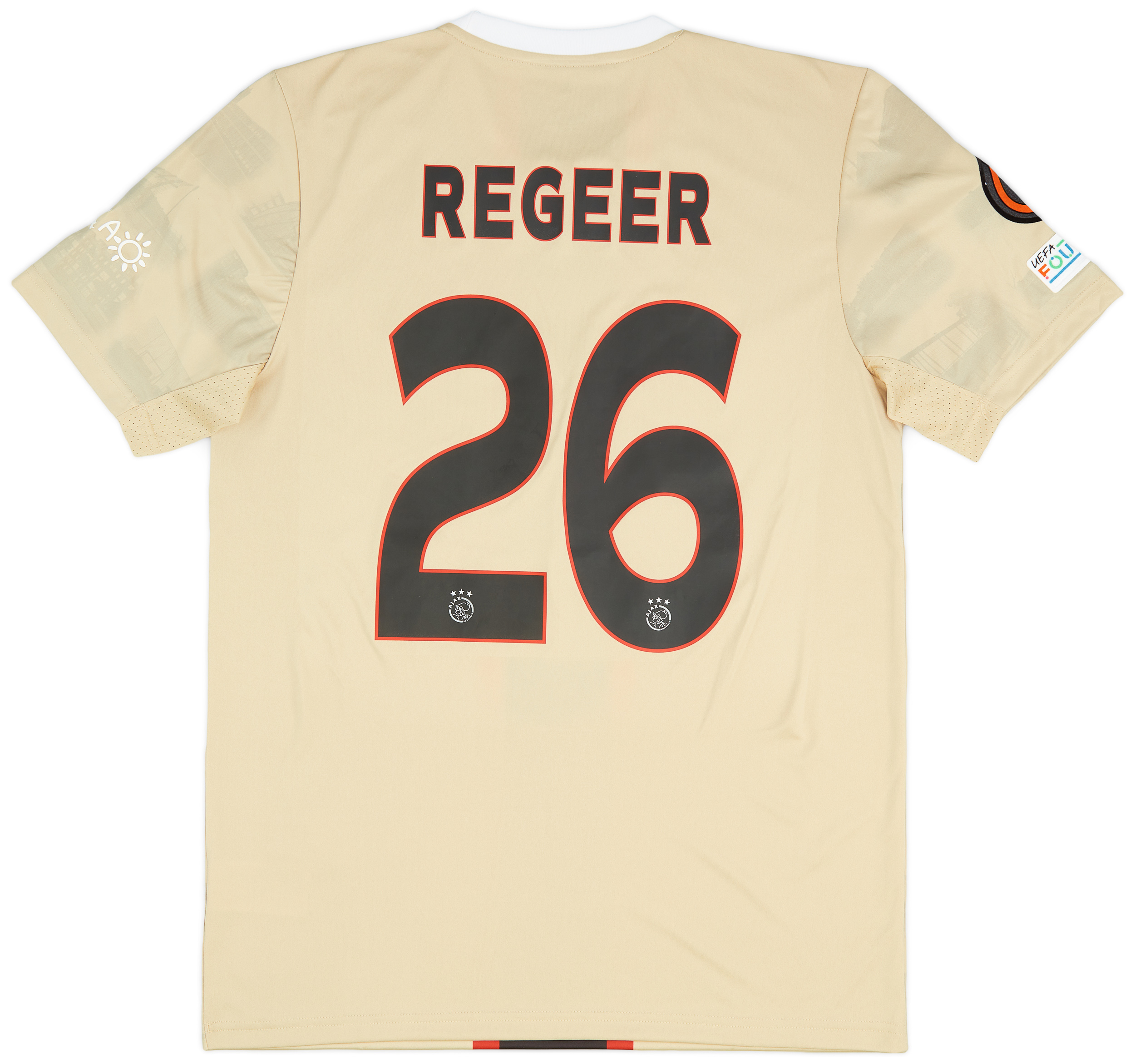 2022-23 Ajax Match Issue Europa League Third Shirt Regeer #26
