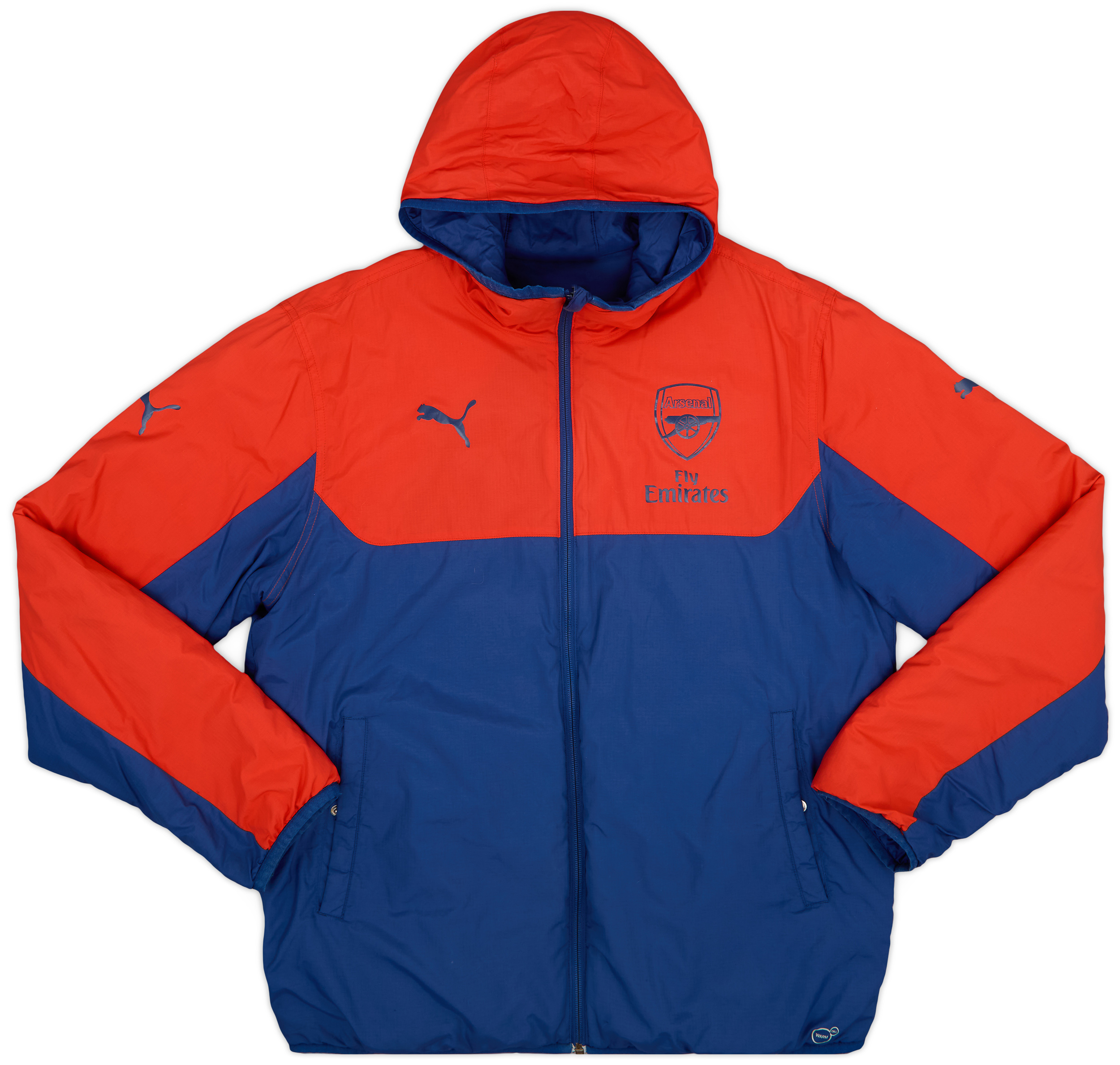 2014-15 Arsenal Puma Reversible Padded Bench Coat - 8/10 - (L)