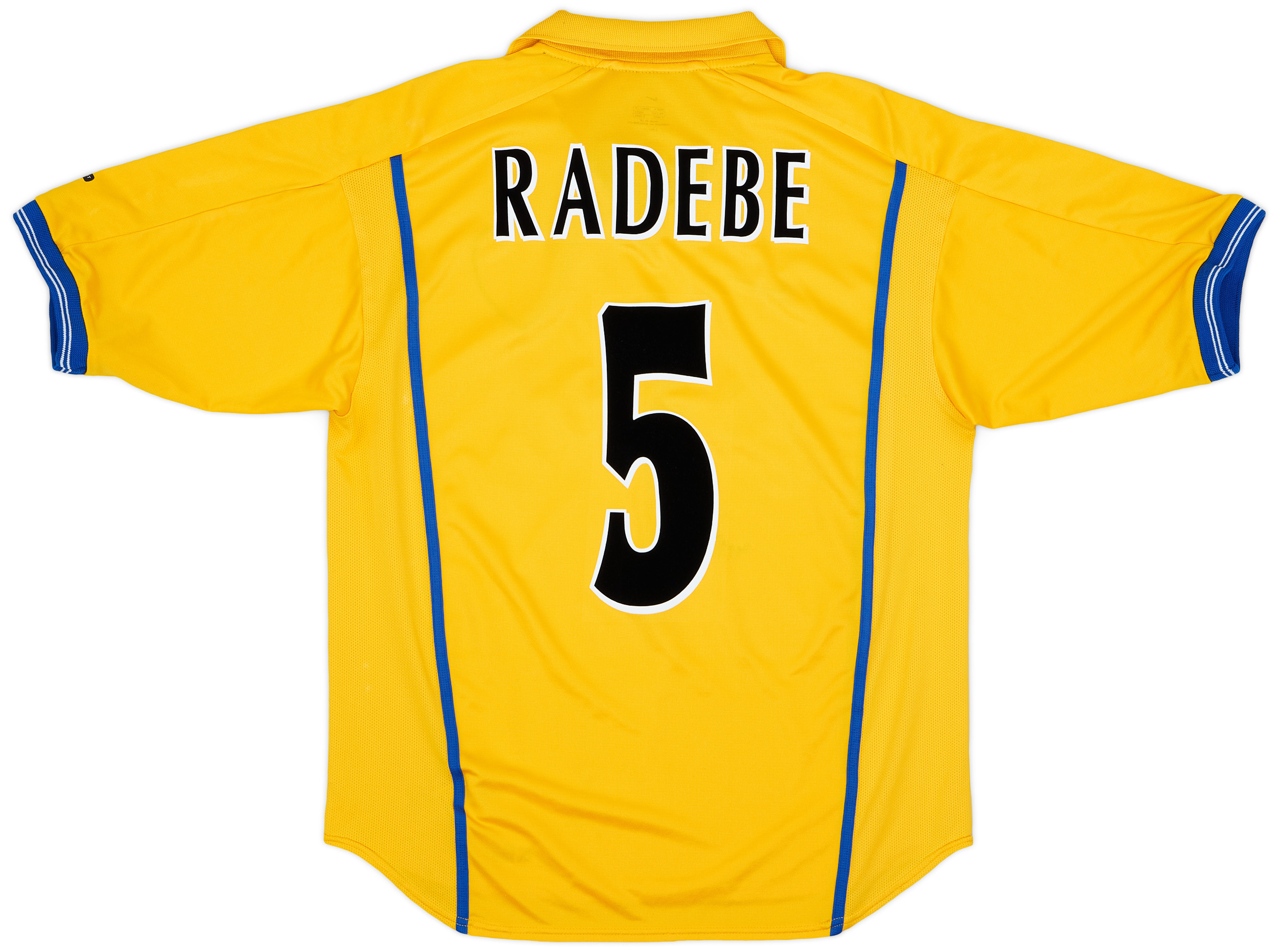 2000-02 Leeds United Away Shirt Radebe #5 - 7/10 - (M)