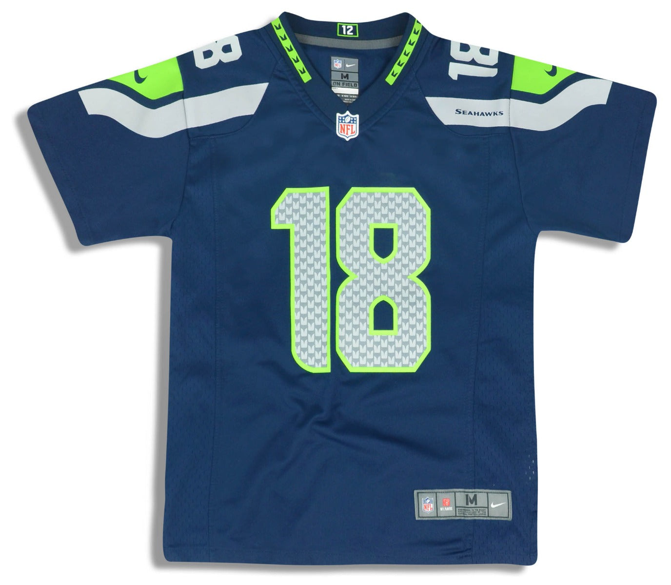 2012-13 Seattle Seahawks Rice #18 Nike Game Jersey (Home) Y