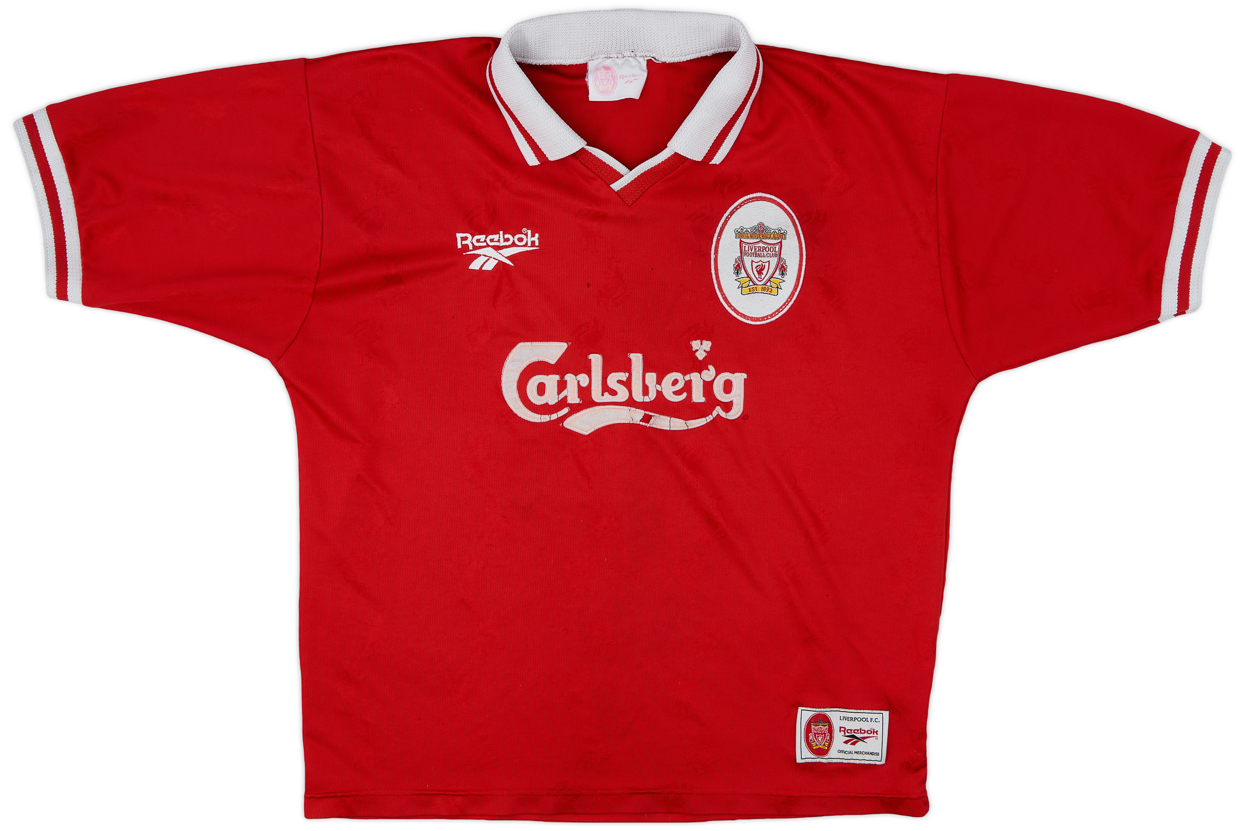1996-98 Liverpool Home Shirt - 4/10 - (L)