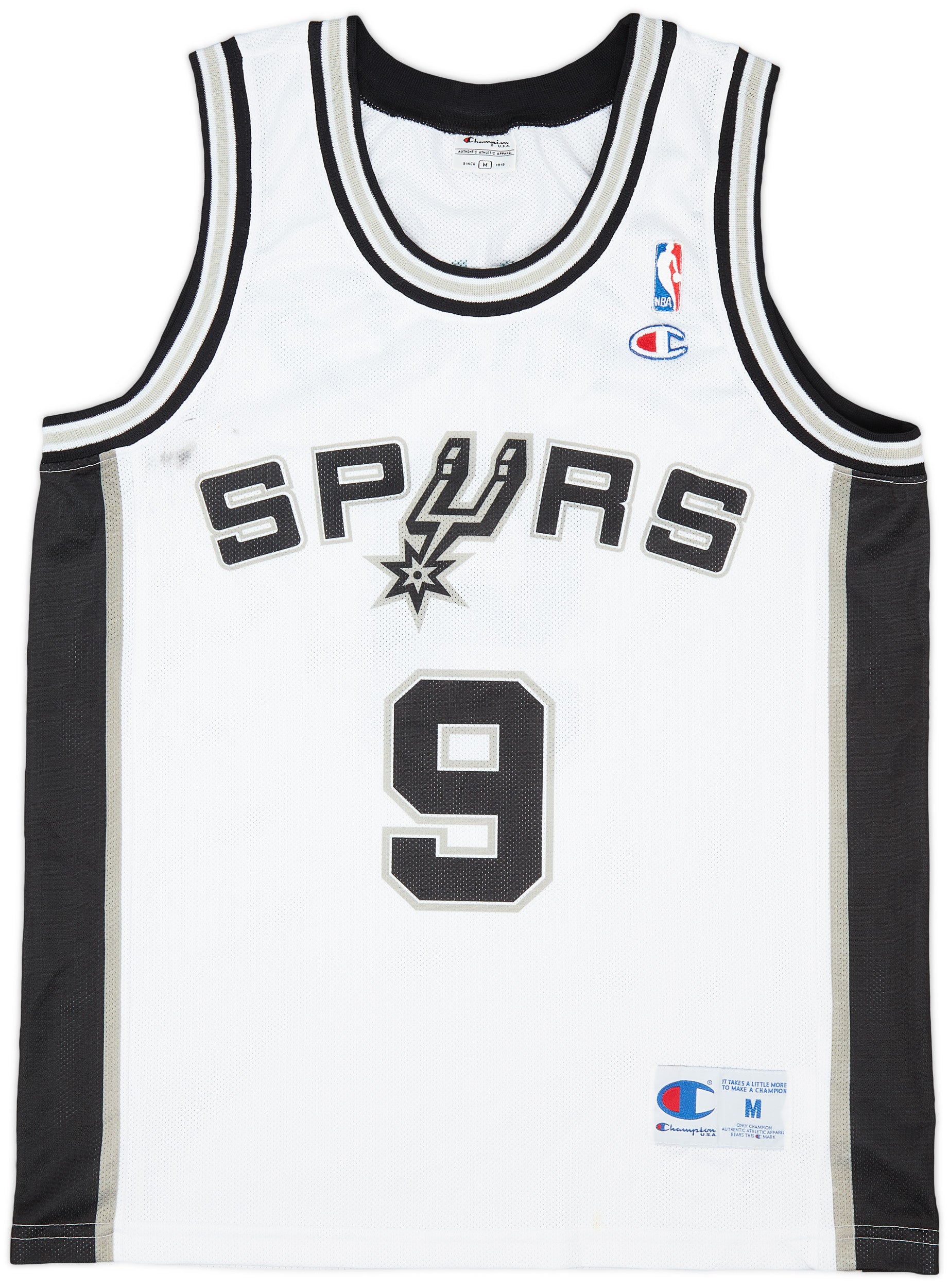 2002-10 San Antonio Spurs Parker #9 Champion Jersey (Home) M