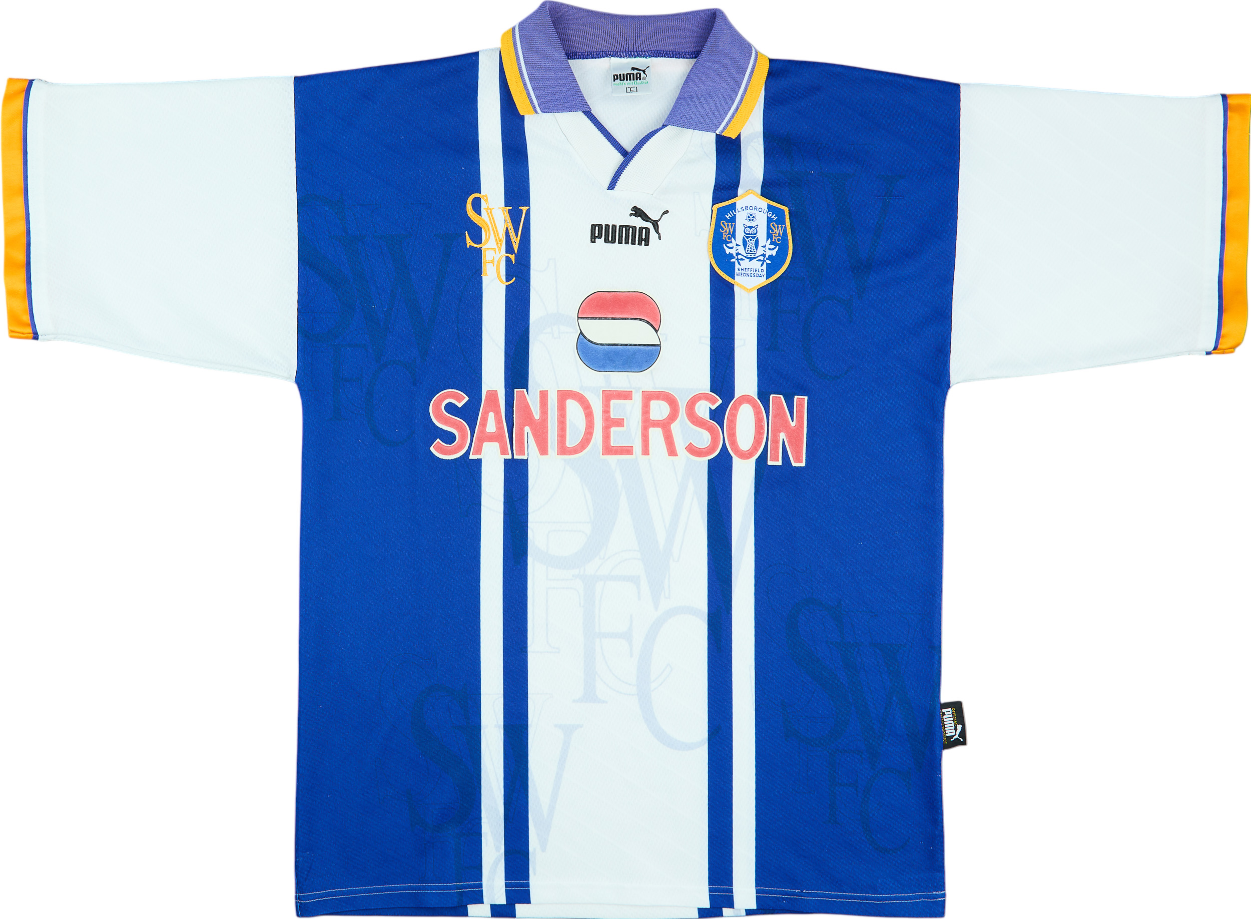 1995-97 Sheffield Wednesday Home Shirt - 7/10 - (L)