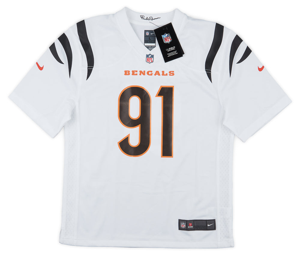 2021-23 Cincinnati Bengals Hendrickson #91 Nike Game Jersey (Away) Y ...