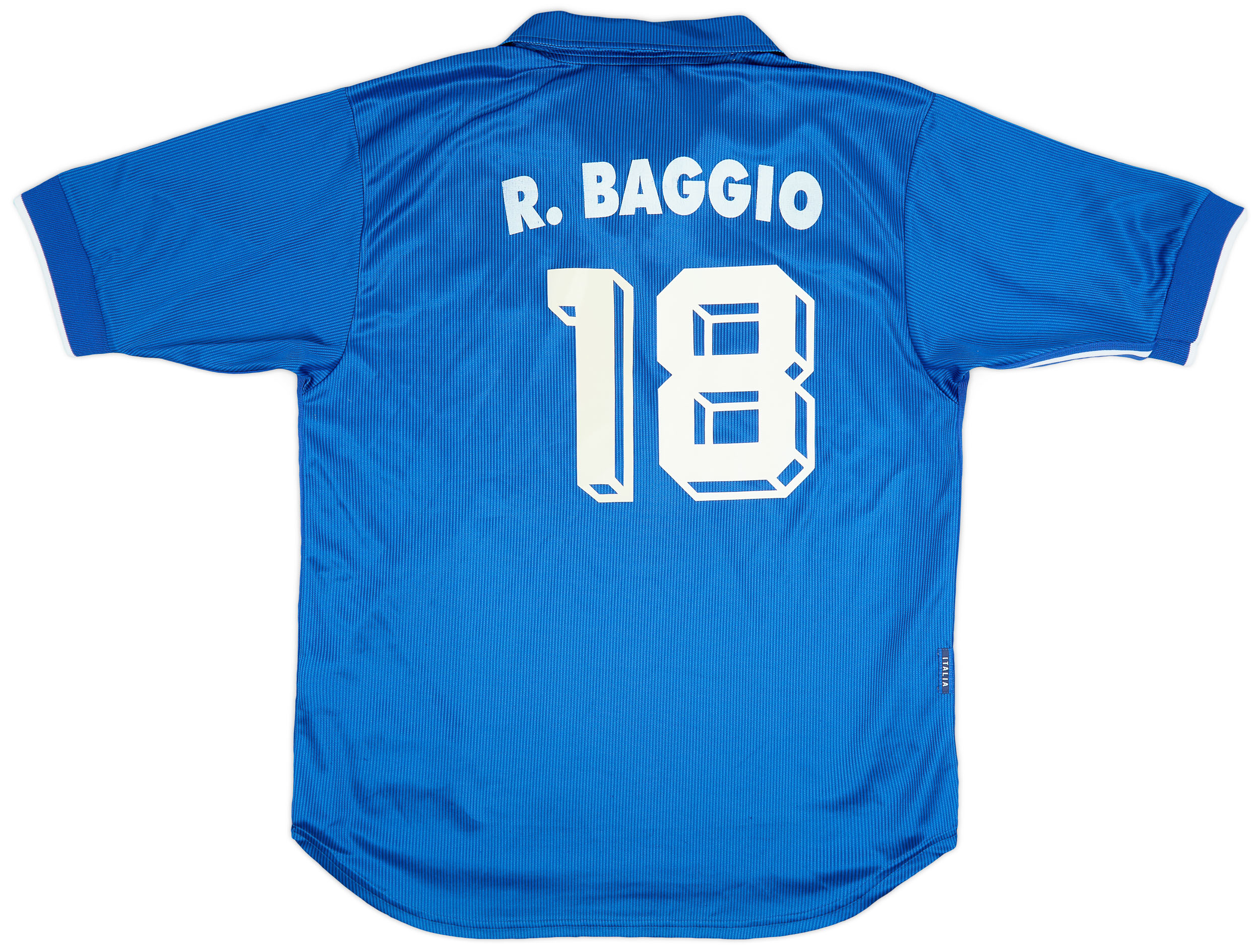 1997-98 Italy Home Shirt R.Baggio #18 - 7/10 - (L)