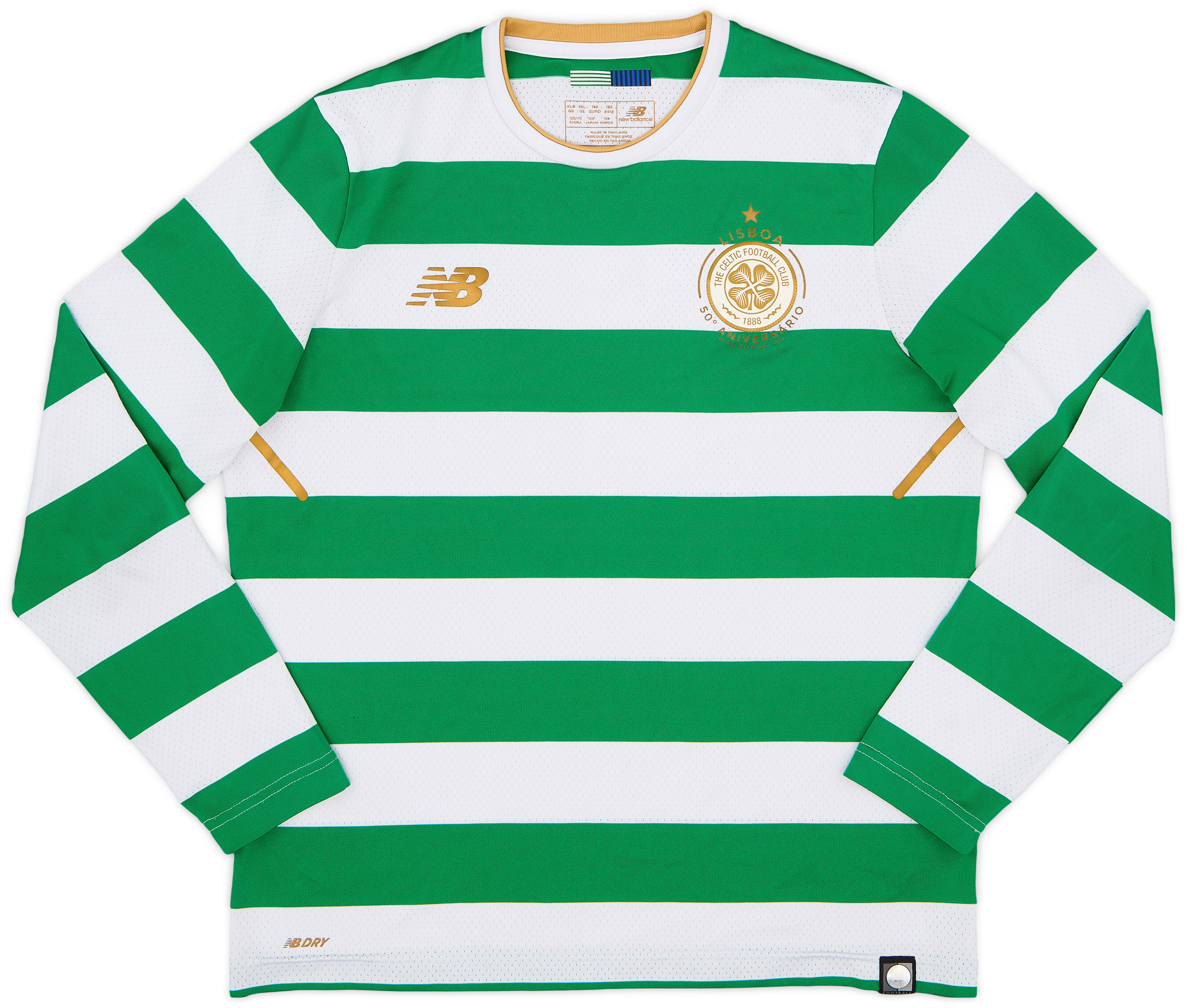 2017-18 Celtic 'Lisbon Lions 50th Anniversary' Home L/S Shirt - 8/10 ...