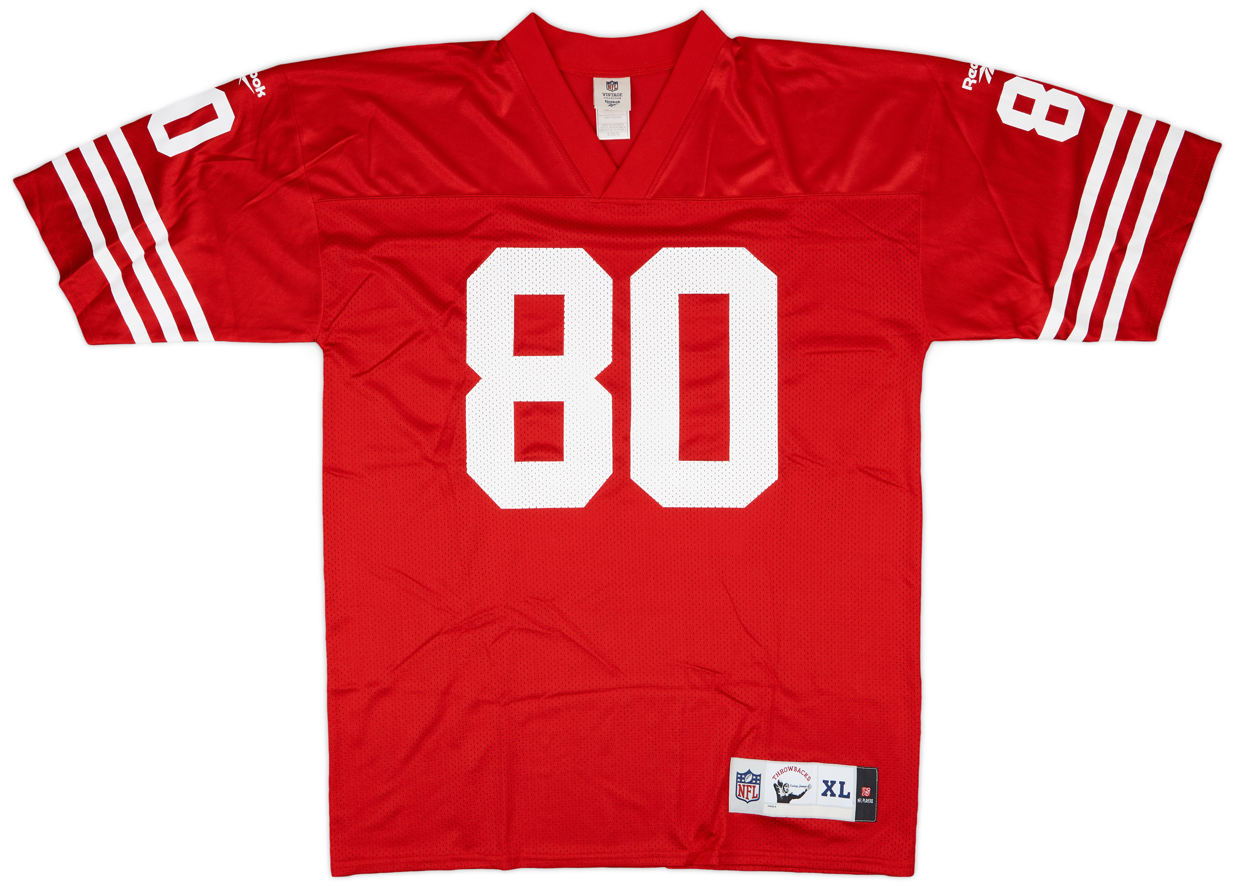 1990 San Francisco 49ers Rice #80 Reebok Throwback Home Jersey - 9/10 ...