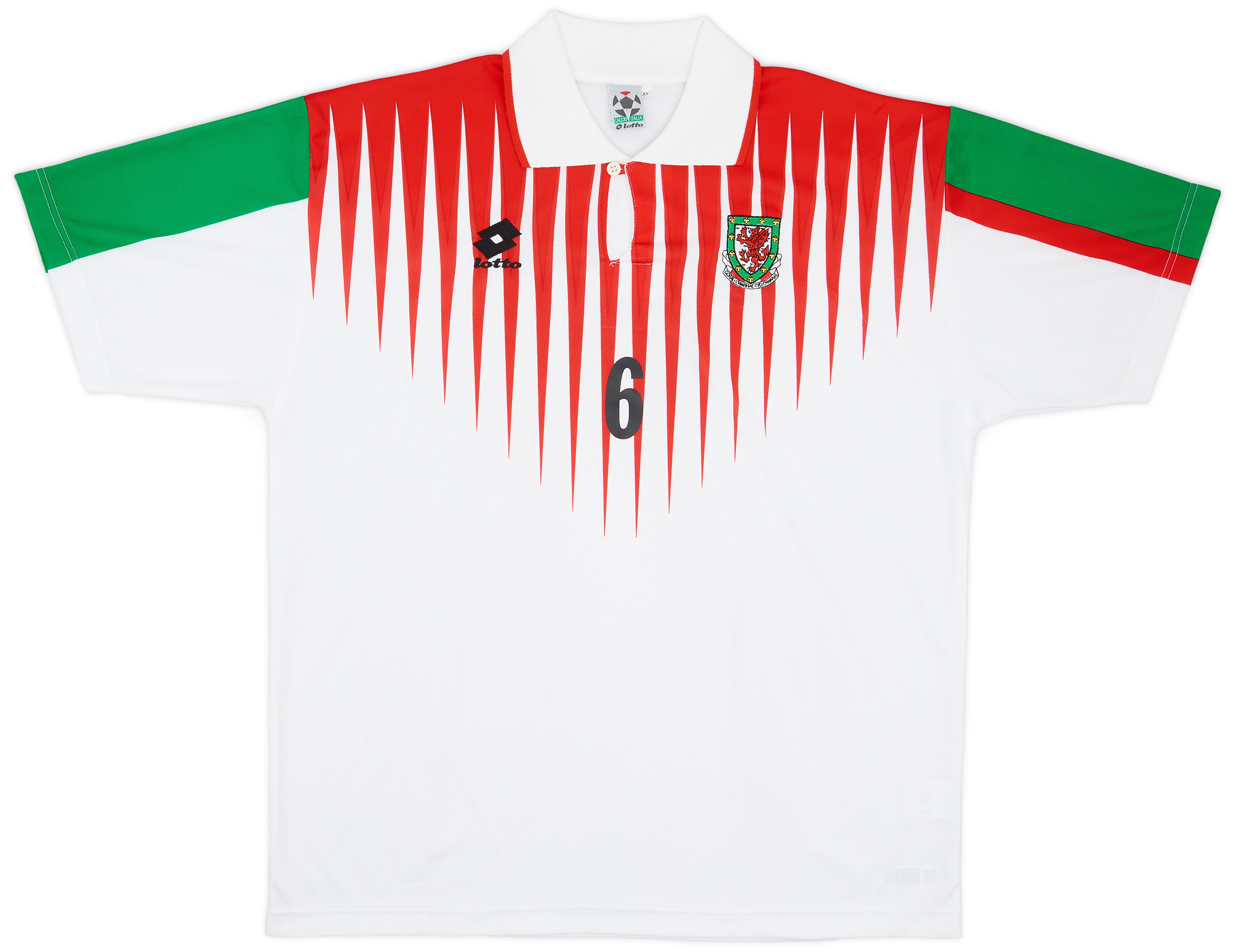 1996 Wales Match Issue Third Shirt #6 (Symons)