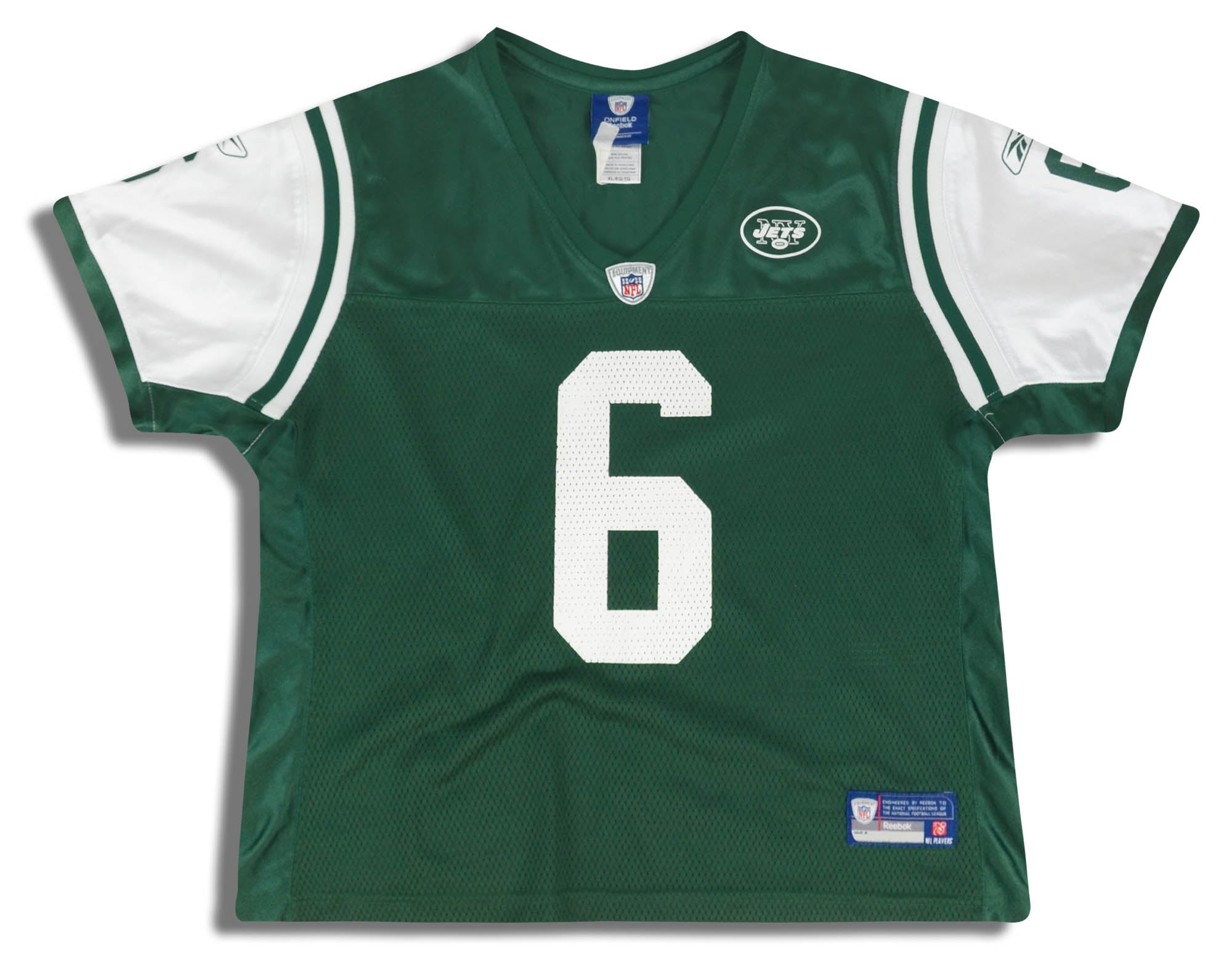 2009-11 New York Jets Sanchez #6 Reebok On Field Jersey (Home) Womens (XL)