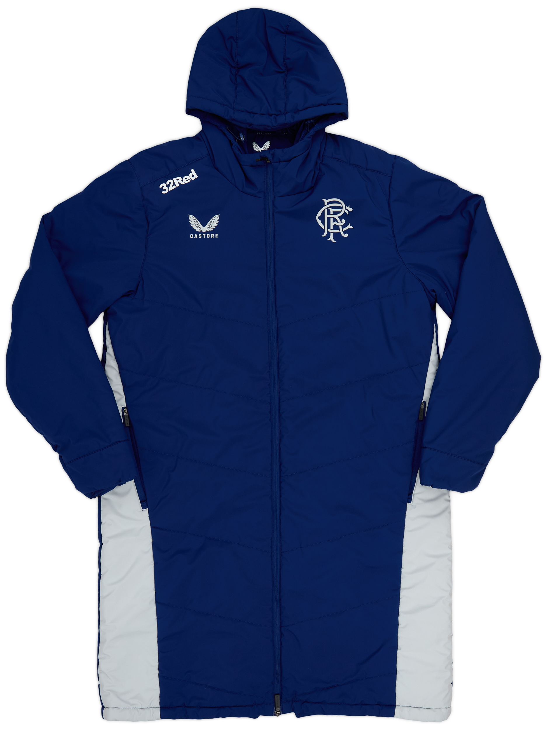 2023-24 Rangers Castore Long Bench Jacket - 9/10