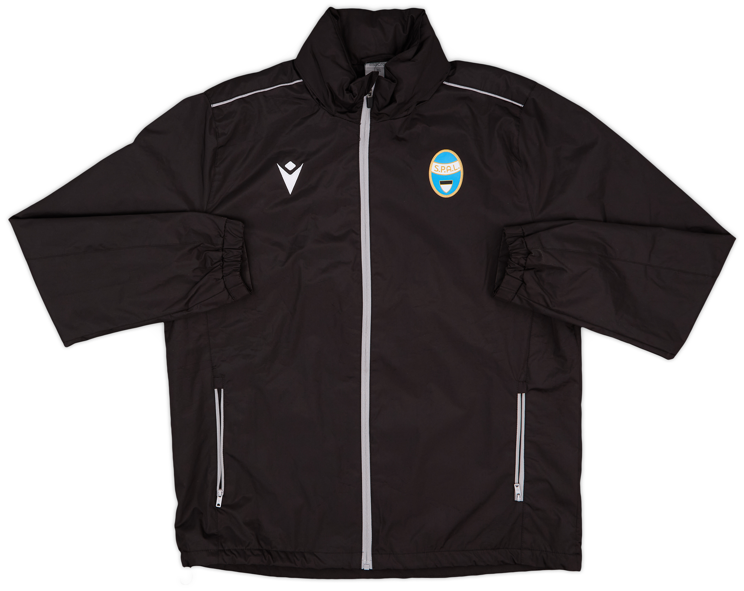 2017-18 SPAL Macron Hooded Rain Jacket - 9/10 - (XL)