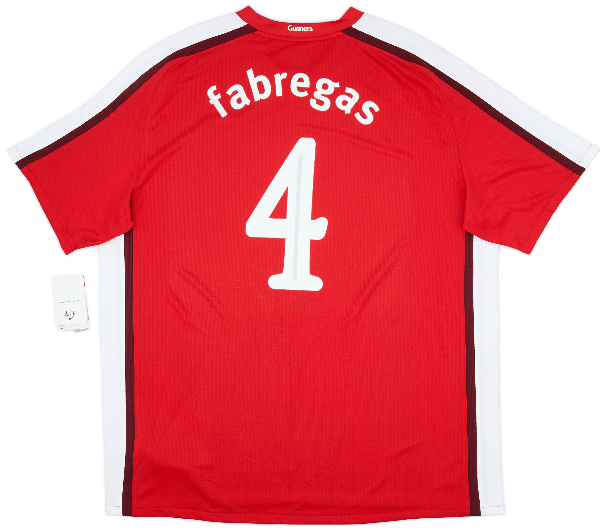 2008-10 Arsenal Home Shirt Fabregas #4 (XXL)