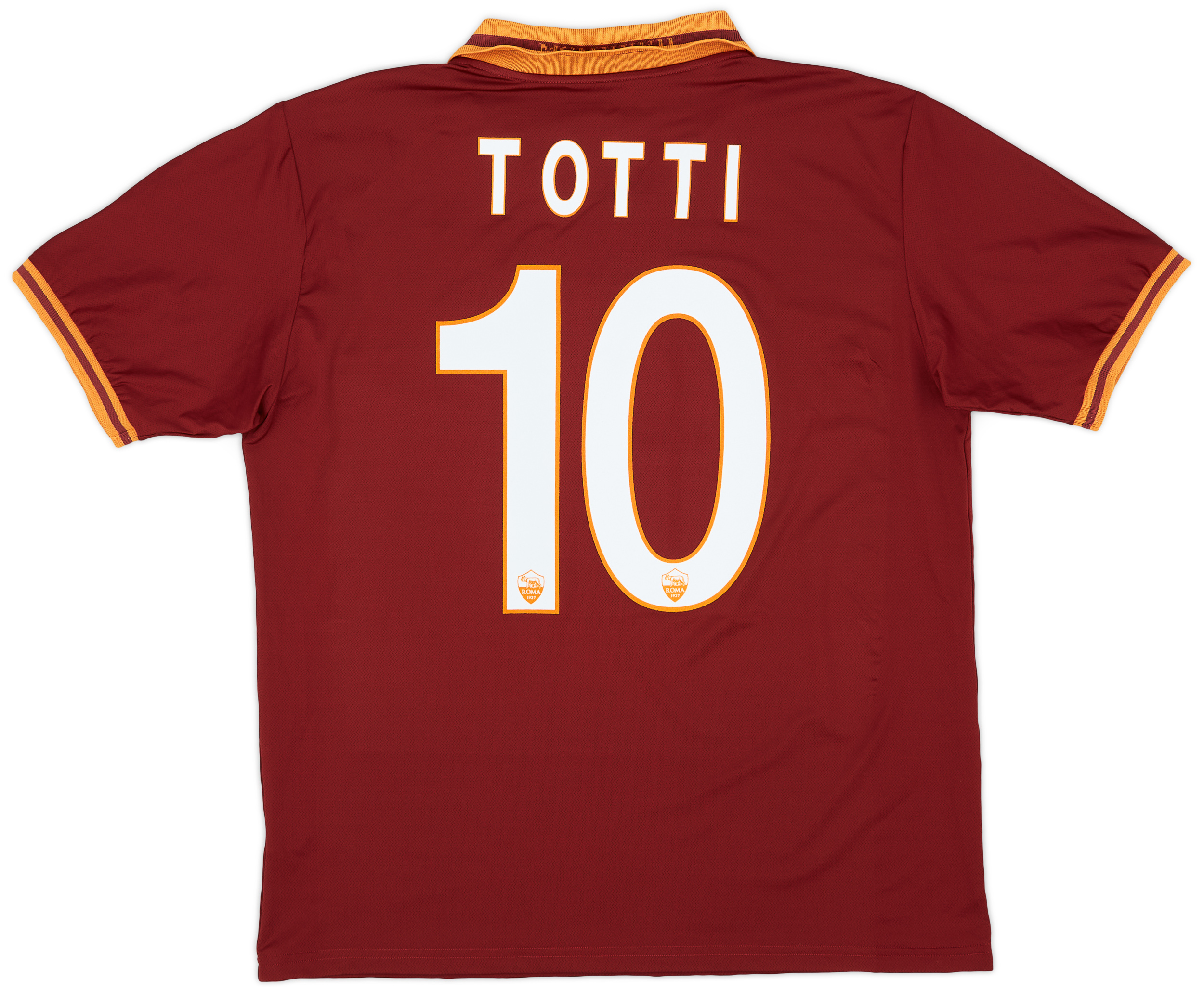 2013-14 Roma Home Shirt Totti #10 - 9/10 - (S)