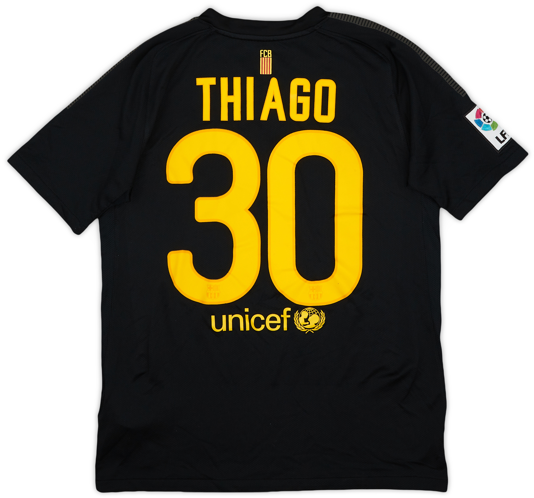 2011-12 Barcelona Away Shirt Thiago #30 - 7/10 - (XL.Boys)