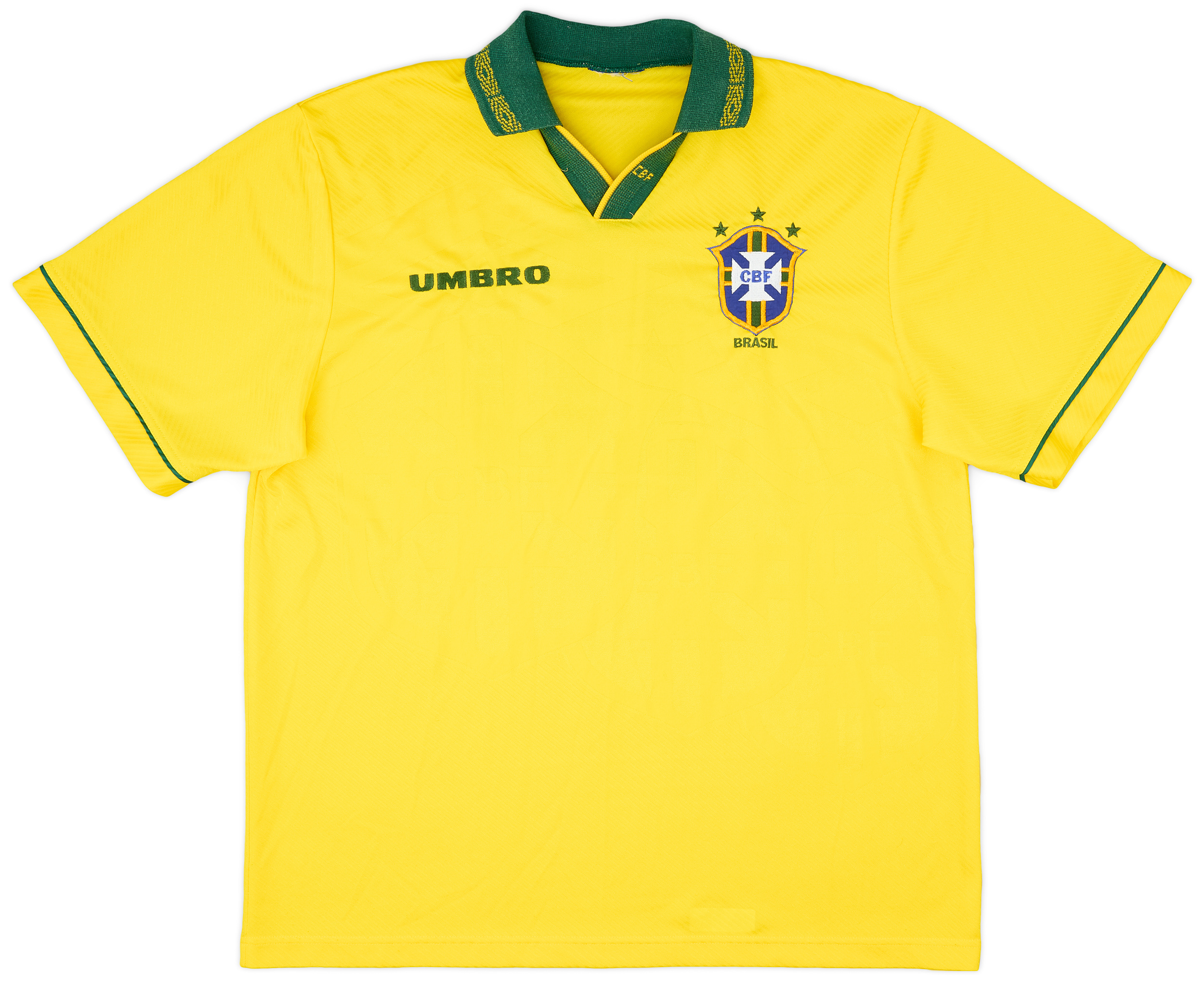 1993-94 Brazil Home Shirt #10 - 8/10 - (XL)