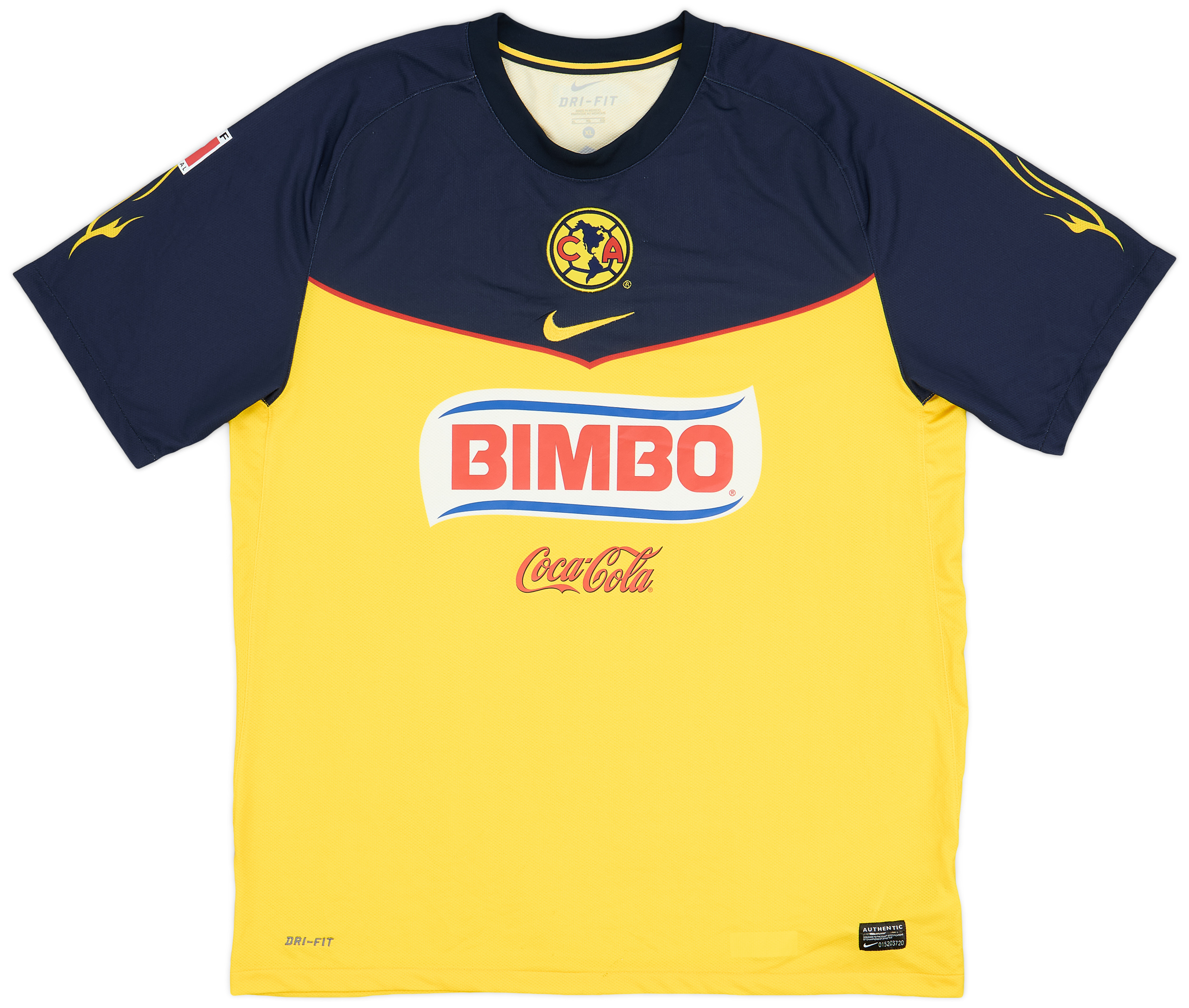 2011 Club America 95th Anniversary Home Shirt - 9/10 - (XL)