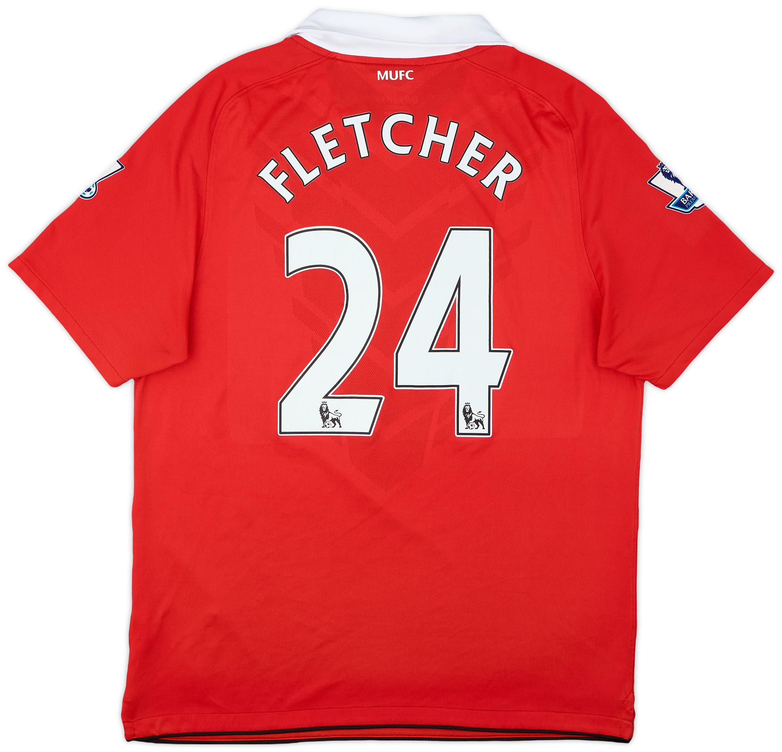 2010-11 Manchester United Home Shirt Fletcher #24 - 10/10 - (L)