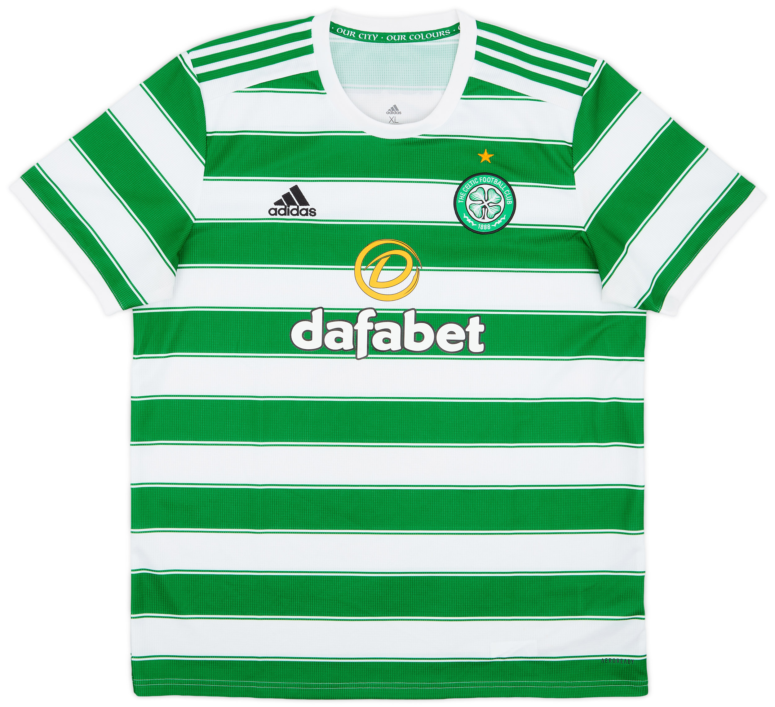 2021-22 Celtic Home Shirt - 8/10 - (XL)