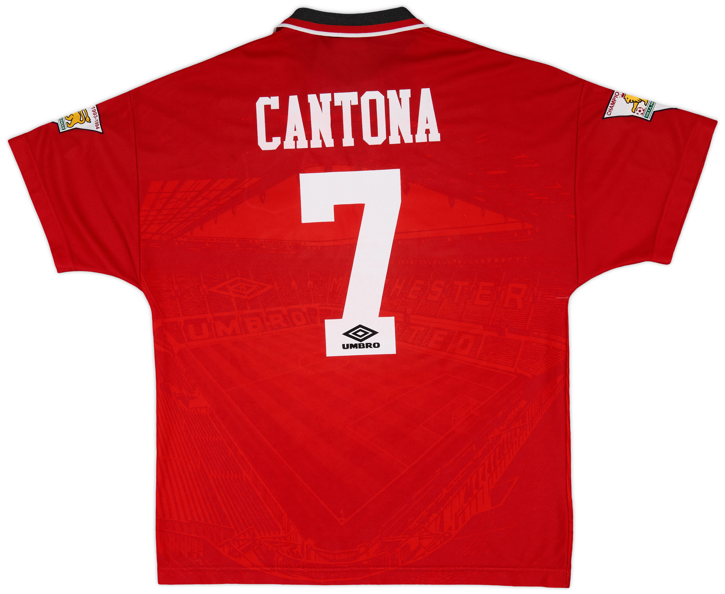 1994-96 Manchester United Home Shirt Cantona #7 - 8/10 - (L)