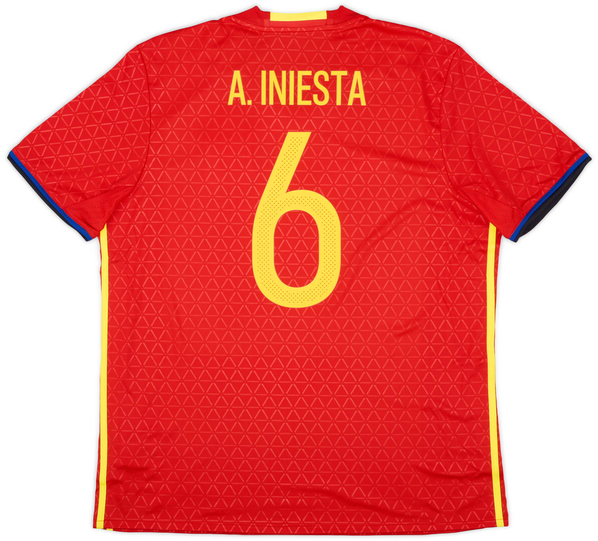 2016-17 Spain Home Shirt Iniesta #6 (XL)