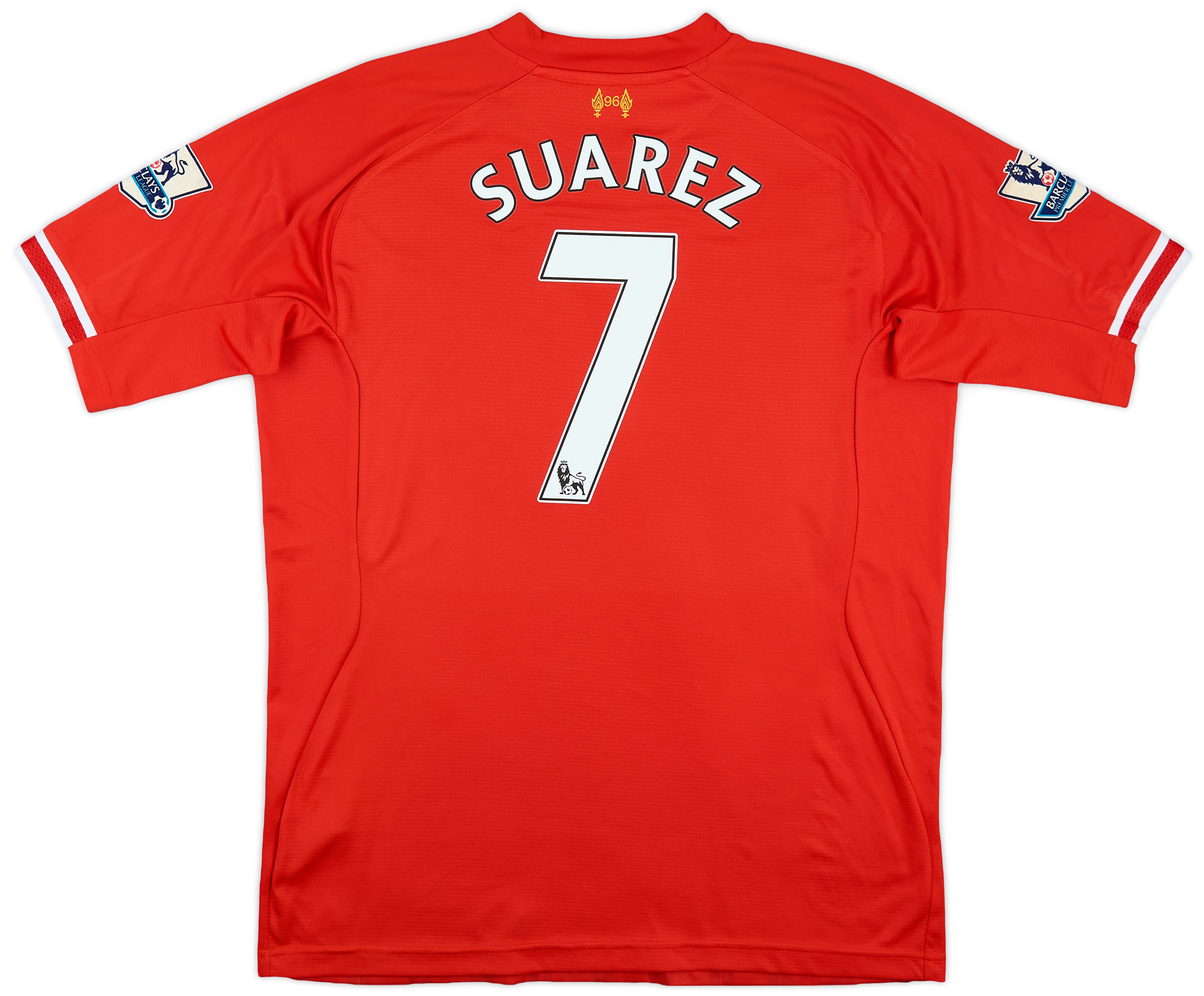 2013-14 Liverpool Home Shirt Suarez #7 - 6/10 - (XL)