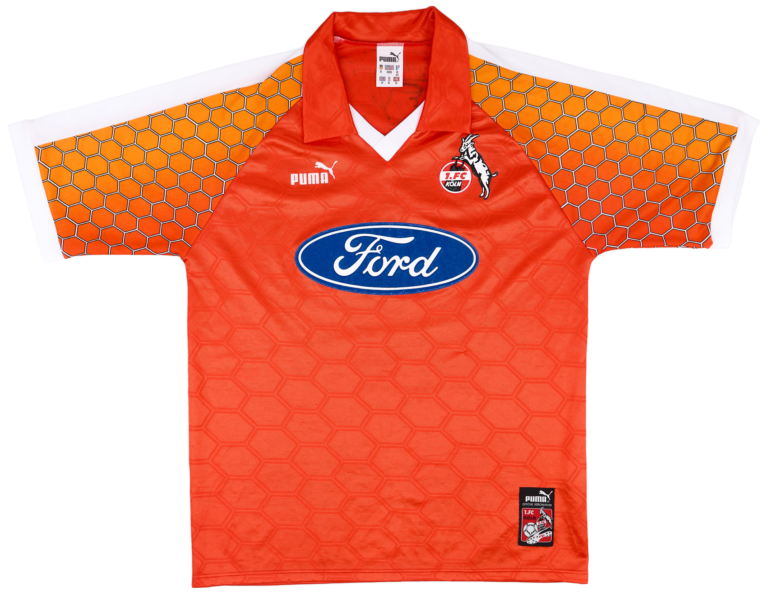 1997-98 FC Koln Signed Home Shirt - 8/10 - (M)