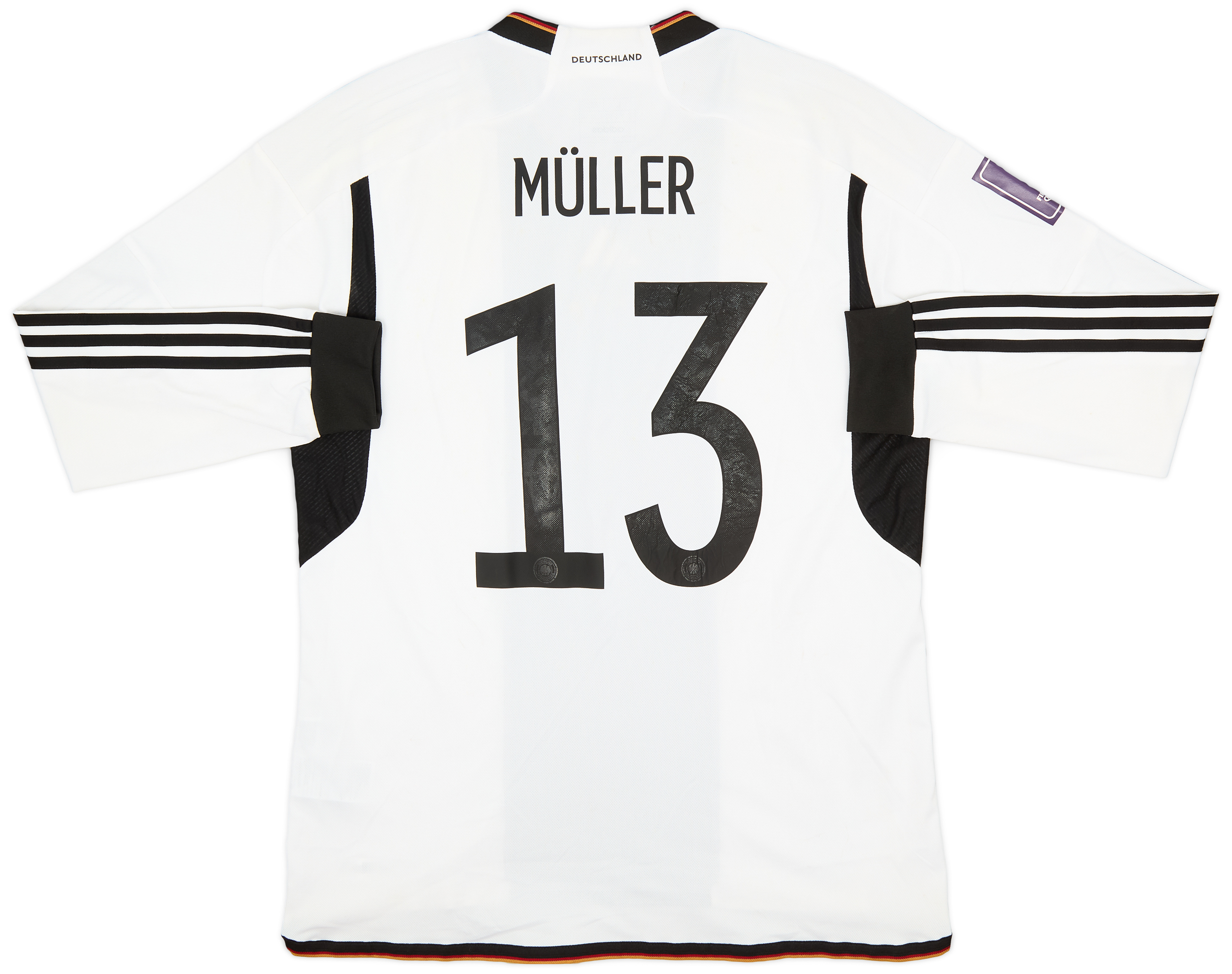 2022-23 Germany Home L/S Shirt Muller #13 - 8/10 - (L)