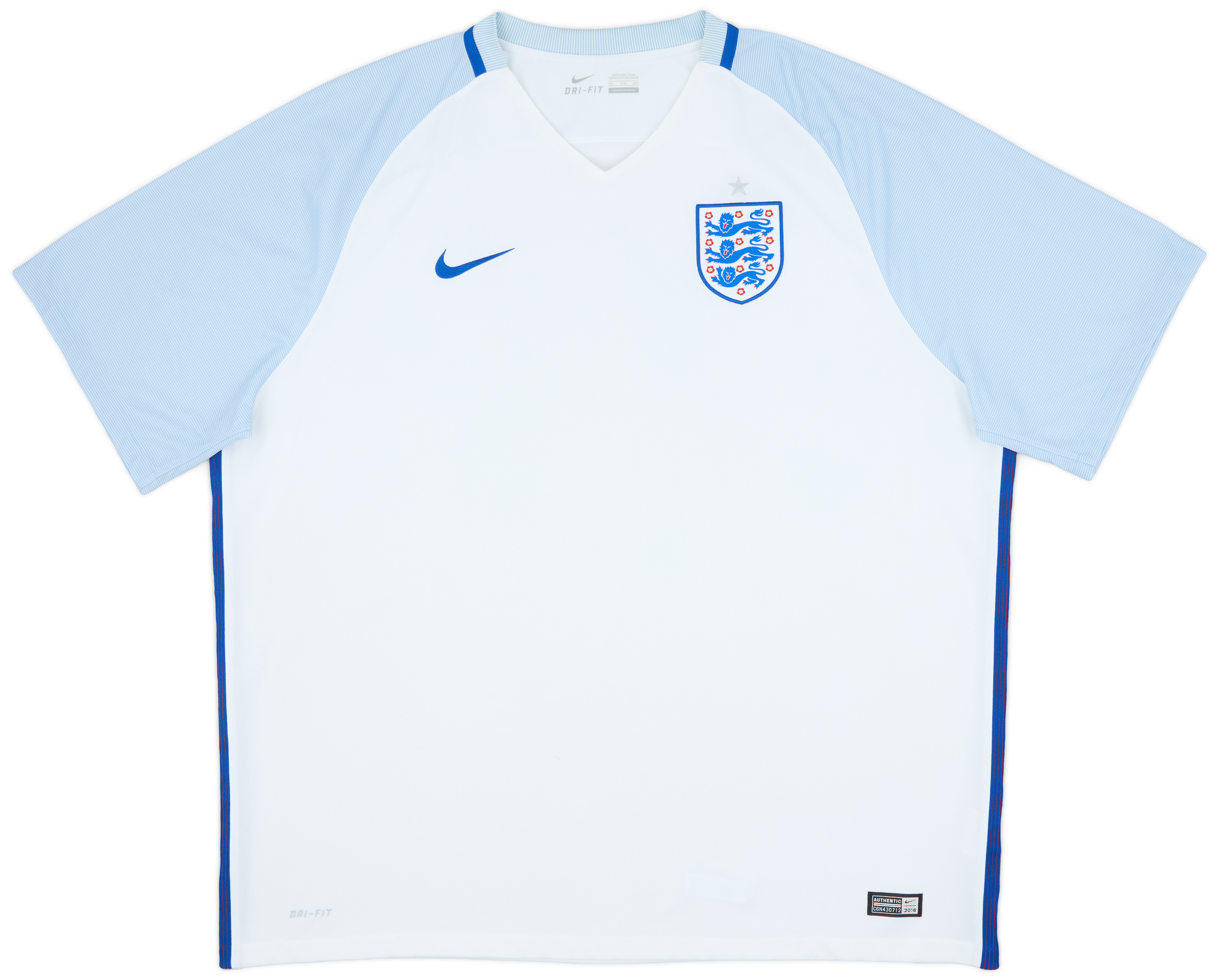2016-17 England Home Shirt - 8/10 - (3XL)