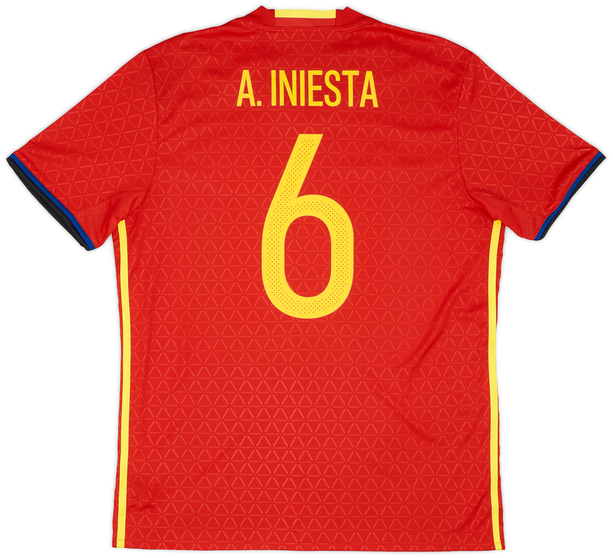 2016-17 Spain Home Shirt A.Iniesta #6 (L)