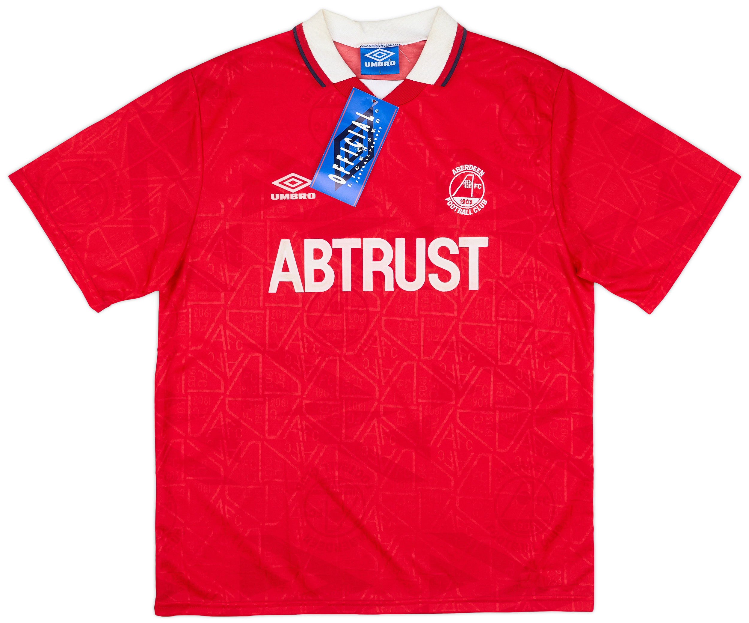 1992-93 Aberdeen Home Shirt (L)