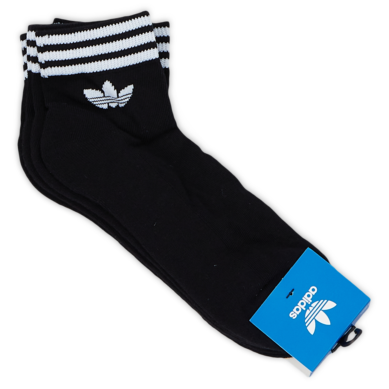2022-23 adidas Trefoil Ankle Socks - Pack of 3 Pairs - (L)