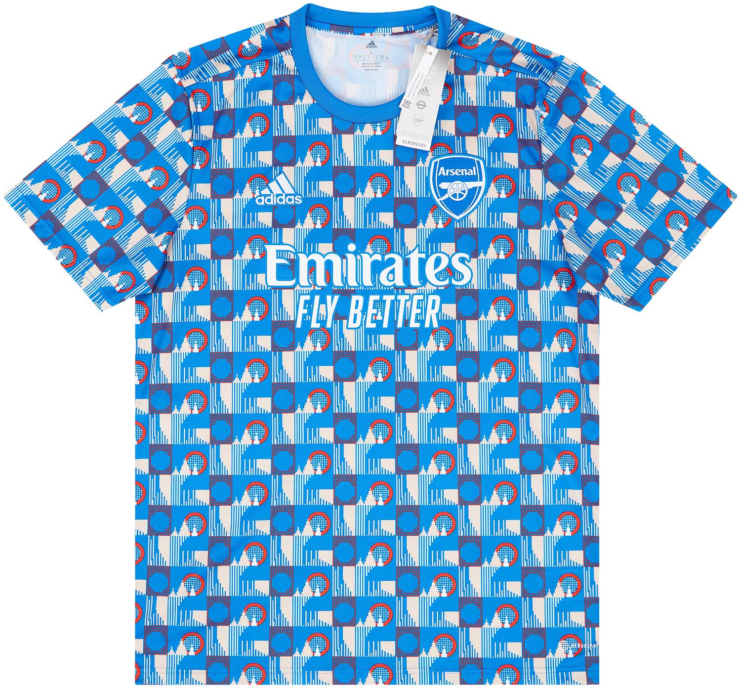 2021-22 Arsenal adidas x TFL Pre-Match Shirt - NEW