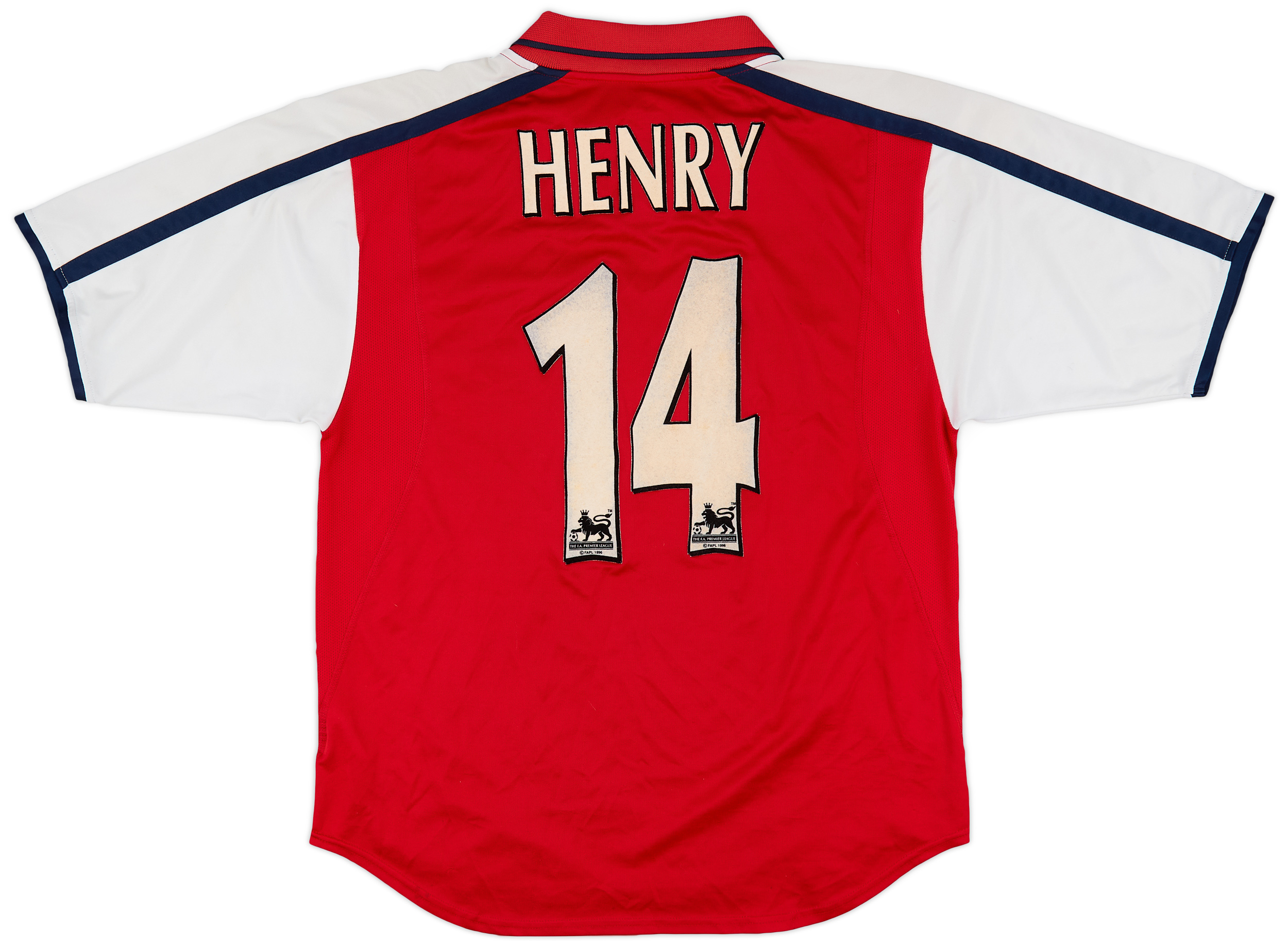 2000-02 Arsenal Home Shirt Henry #14 - 7/10 - (M)