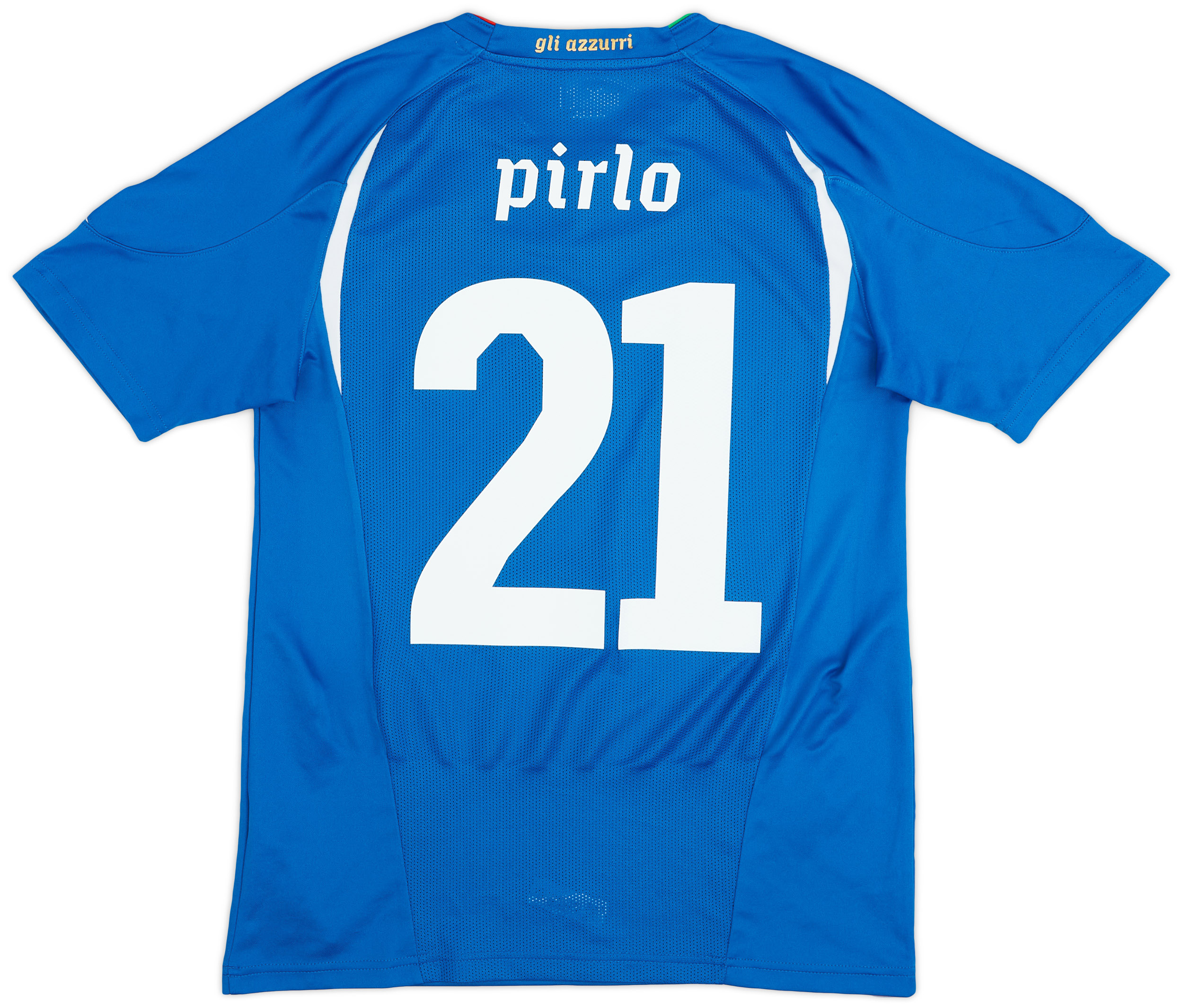 2010-12 Italy Basic Home Shirt Pirlo #21 - 9/10 - (S)